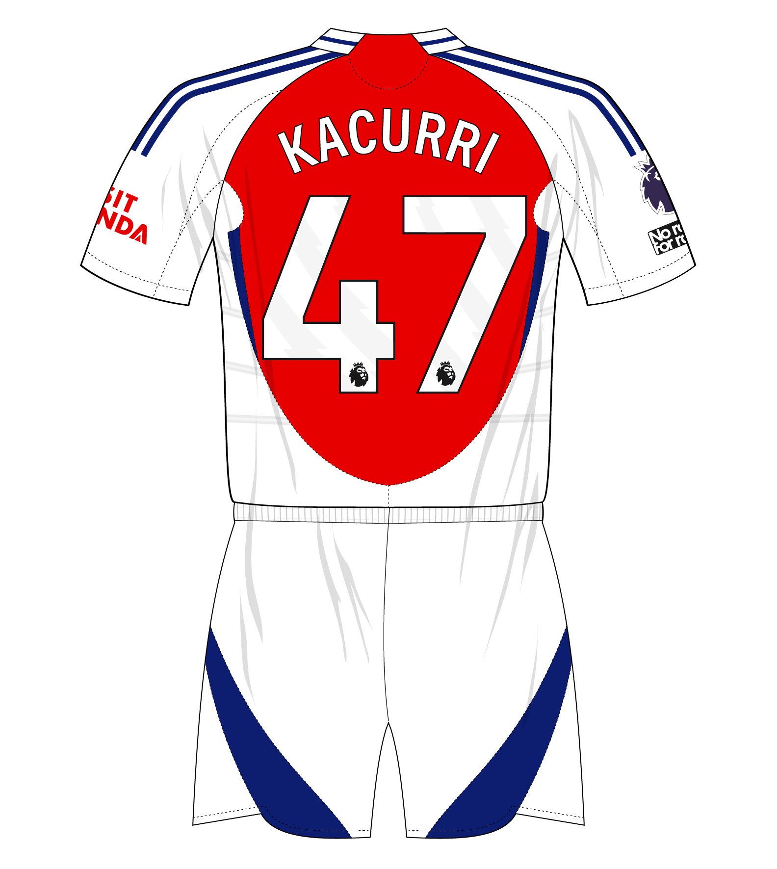 Arsenal-2024-205-home-number-47-Kacurri – Museum of Jerseys