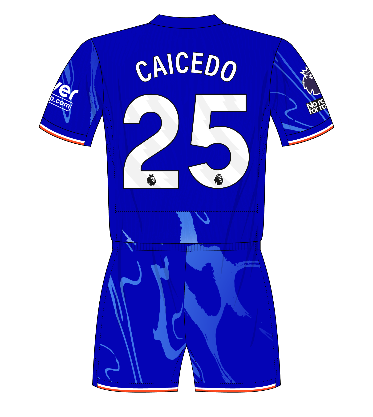 Chelsea-2024-2025-home-number-25-Caicedo – Museum of Jerseys