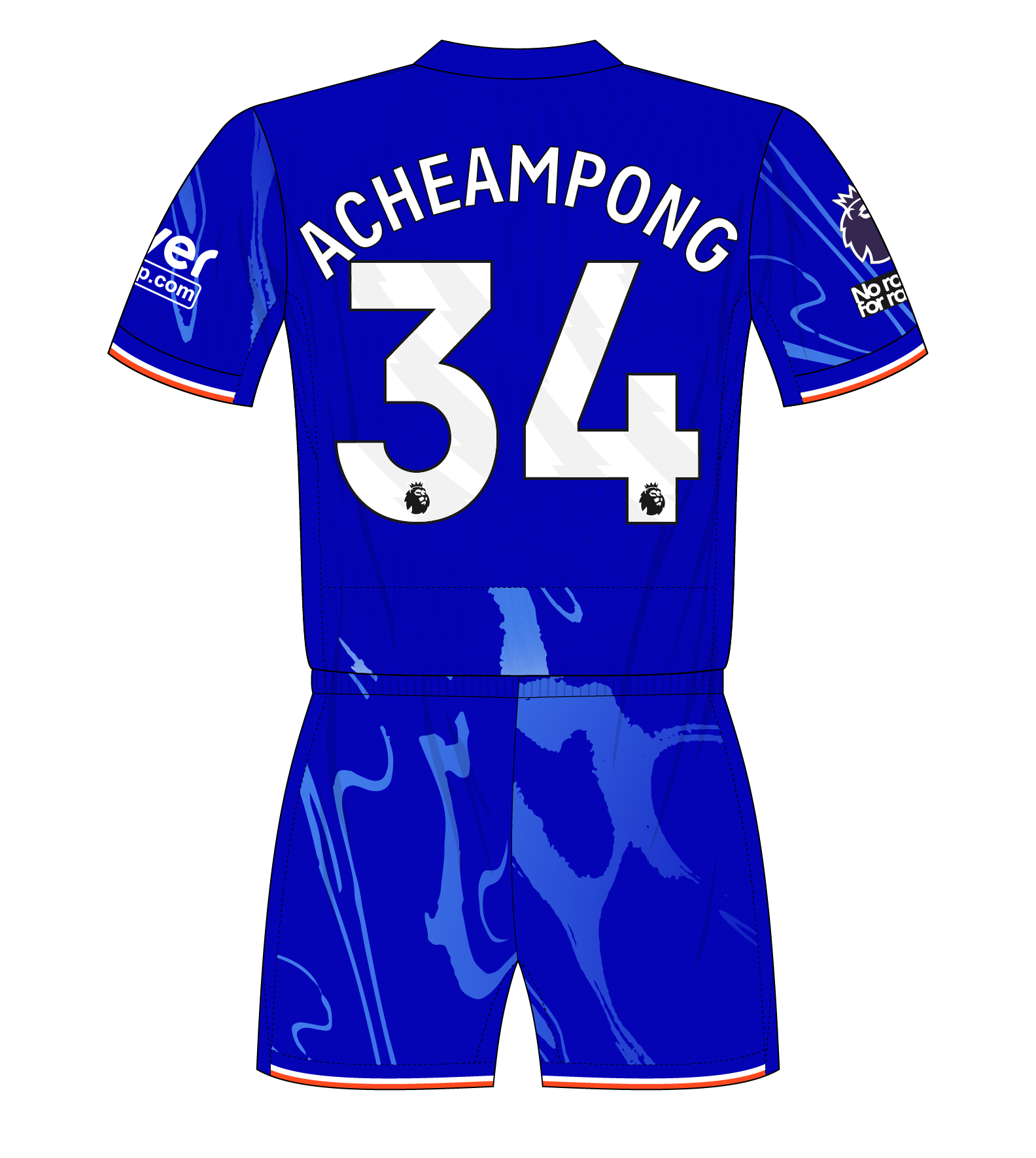 Chelsea-2024-2025-home-number-34-Acheampong – Museum of Jerseys