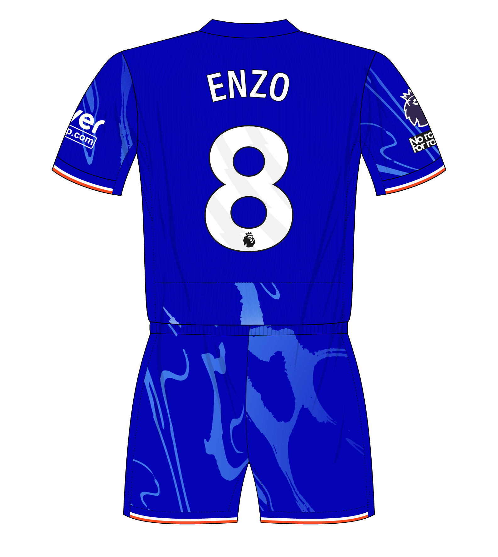 Chelsea-2024-2025-home-number-8-Enzo-Fernandez – Museum of Jerseys