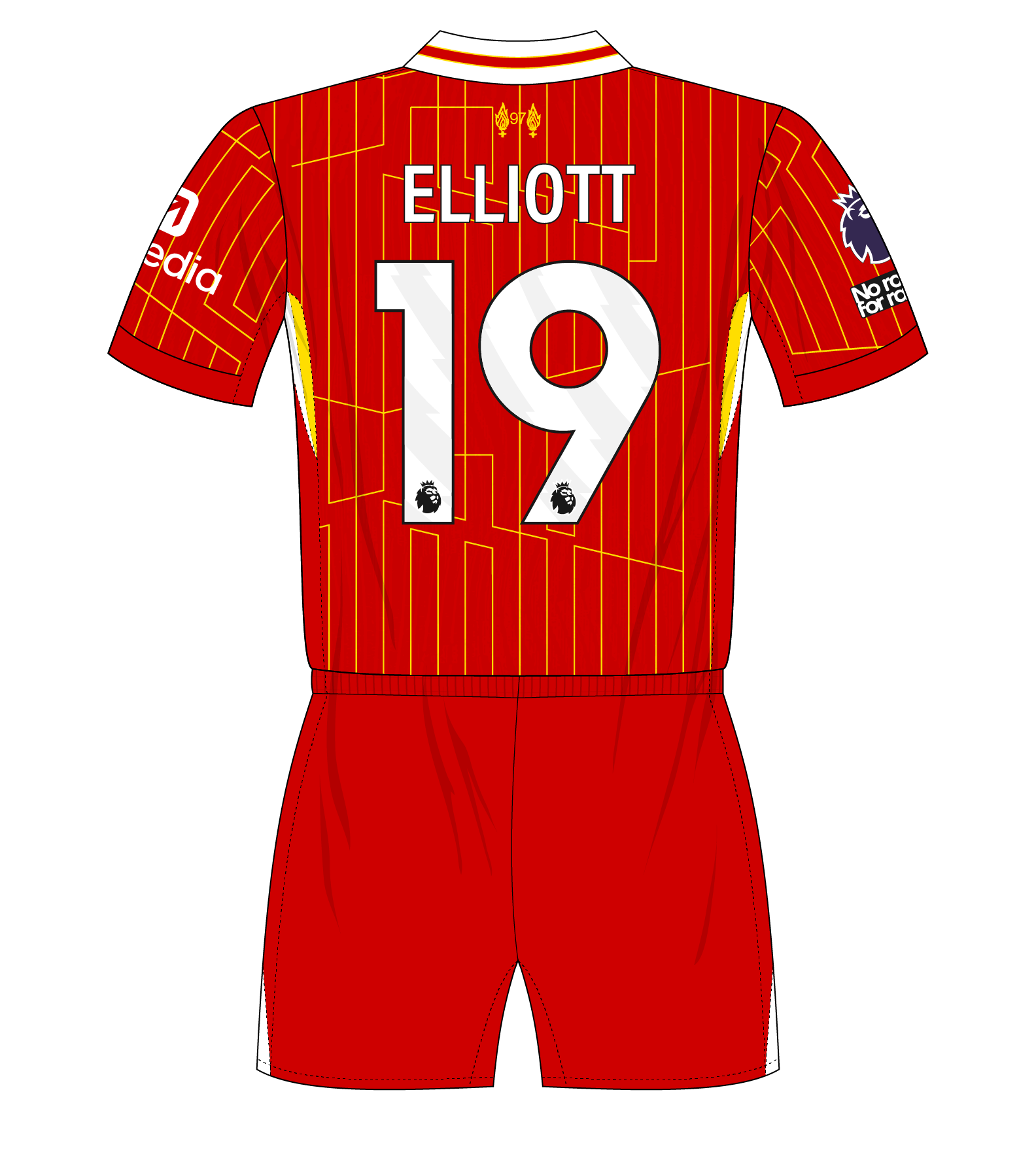 Liverpool-2024-2025-home-number-19-Elliott – Museum of Jerseys