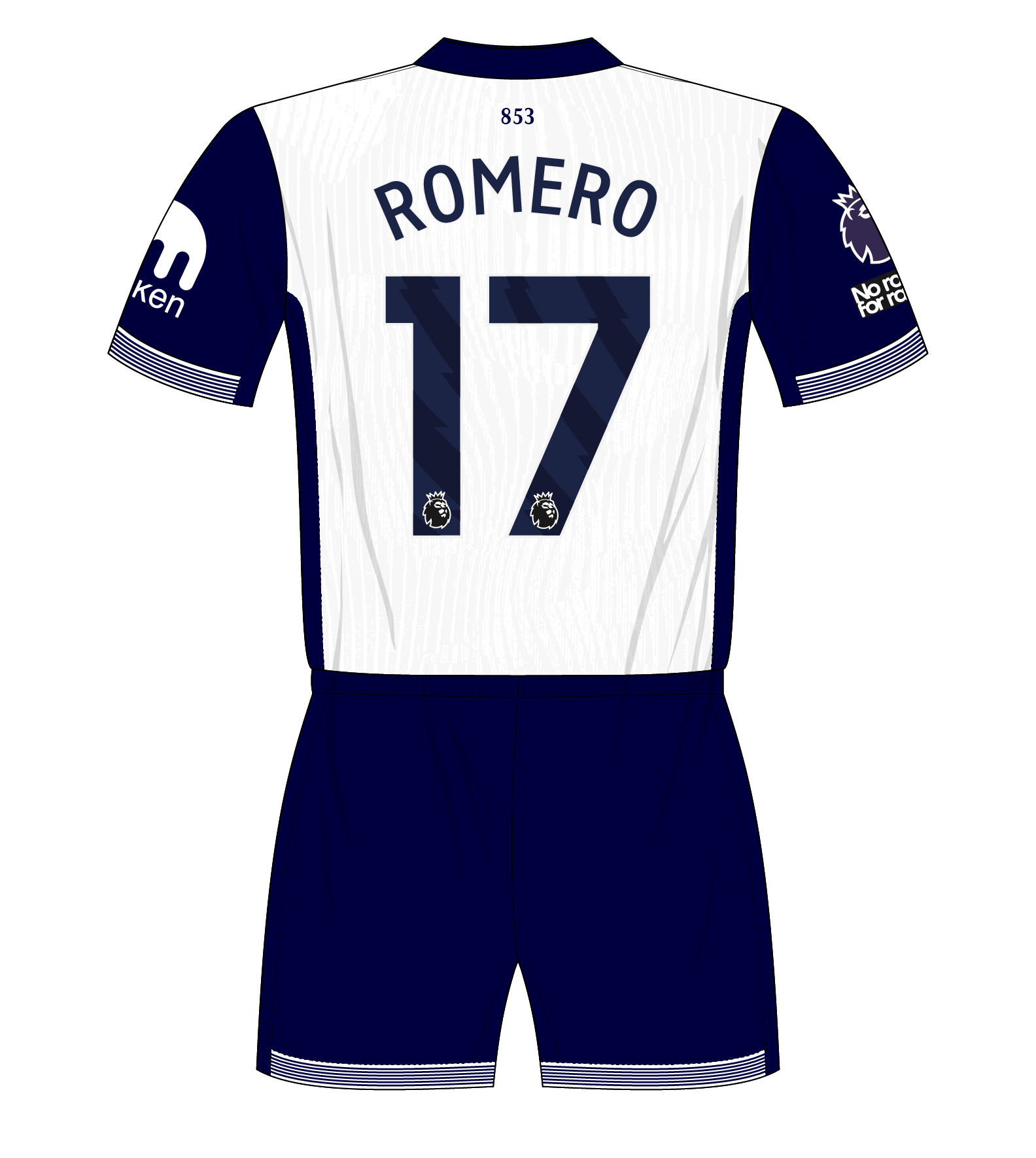 Tottenham-Hotspur-2024-2025-home-number-17-Romero – Museum of Jerseys