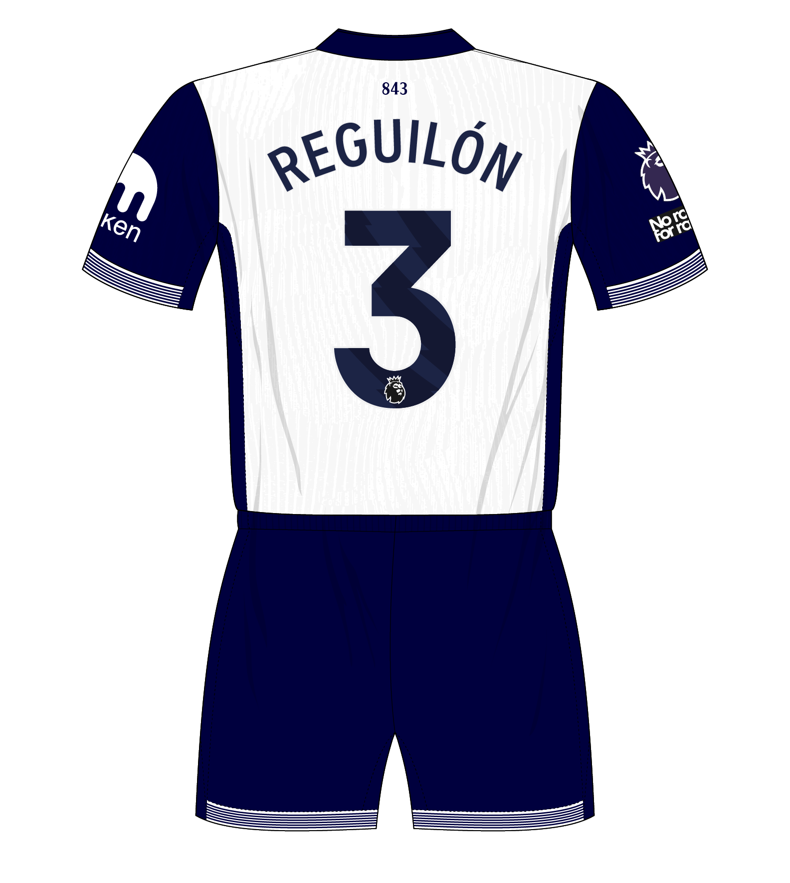 Tottenham-Hotspur-2024-2025-home-number-3-Reguilón – Museum of Jerseys