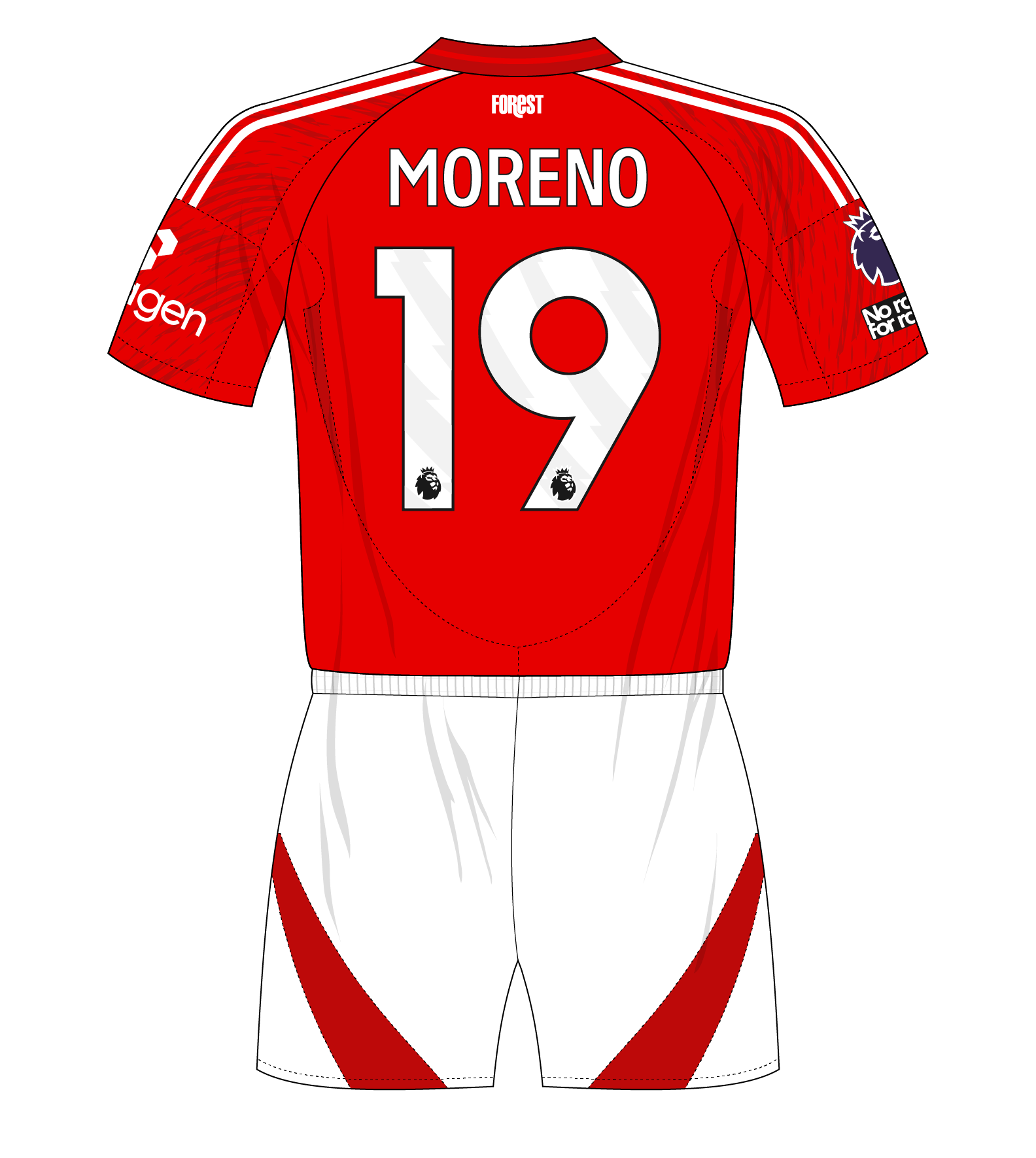 Nottingham-Forest-2024-2025-home-number-19-Moreno – Museum of Jerseys