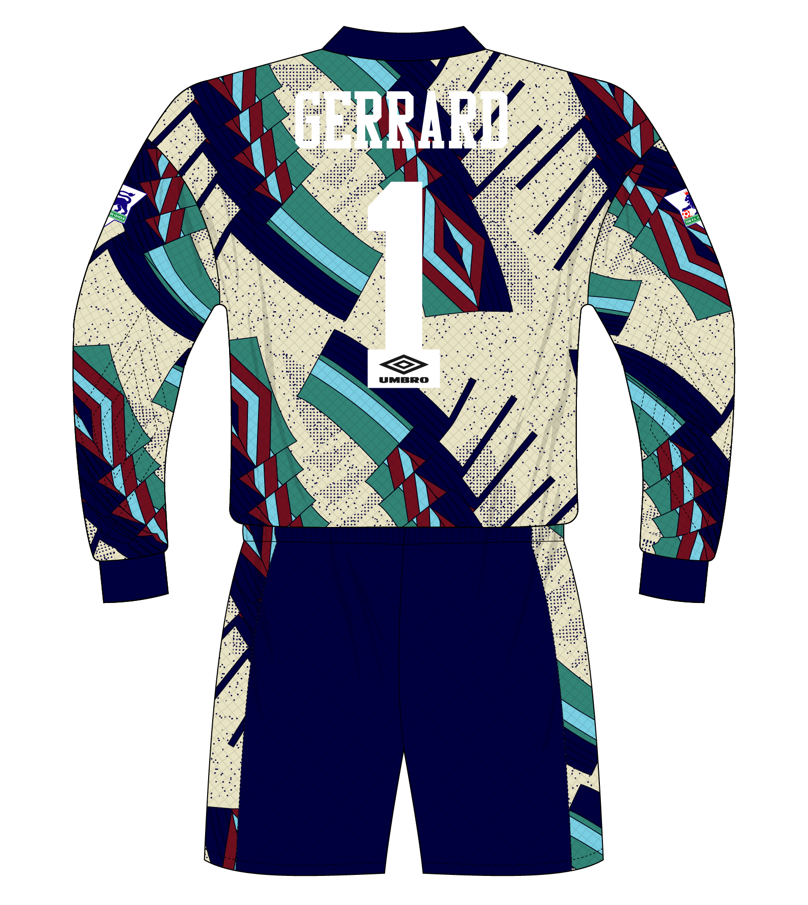 Oldham-Athletic-1993-1994-home-number-1-Gerrard – Museum of Jerseys