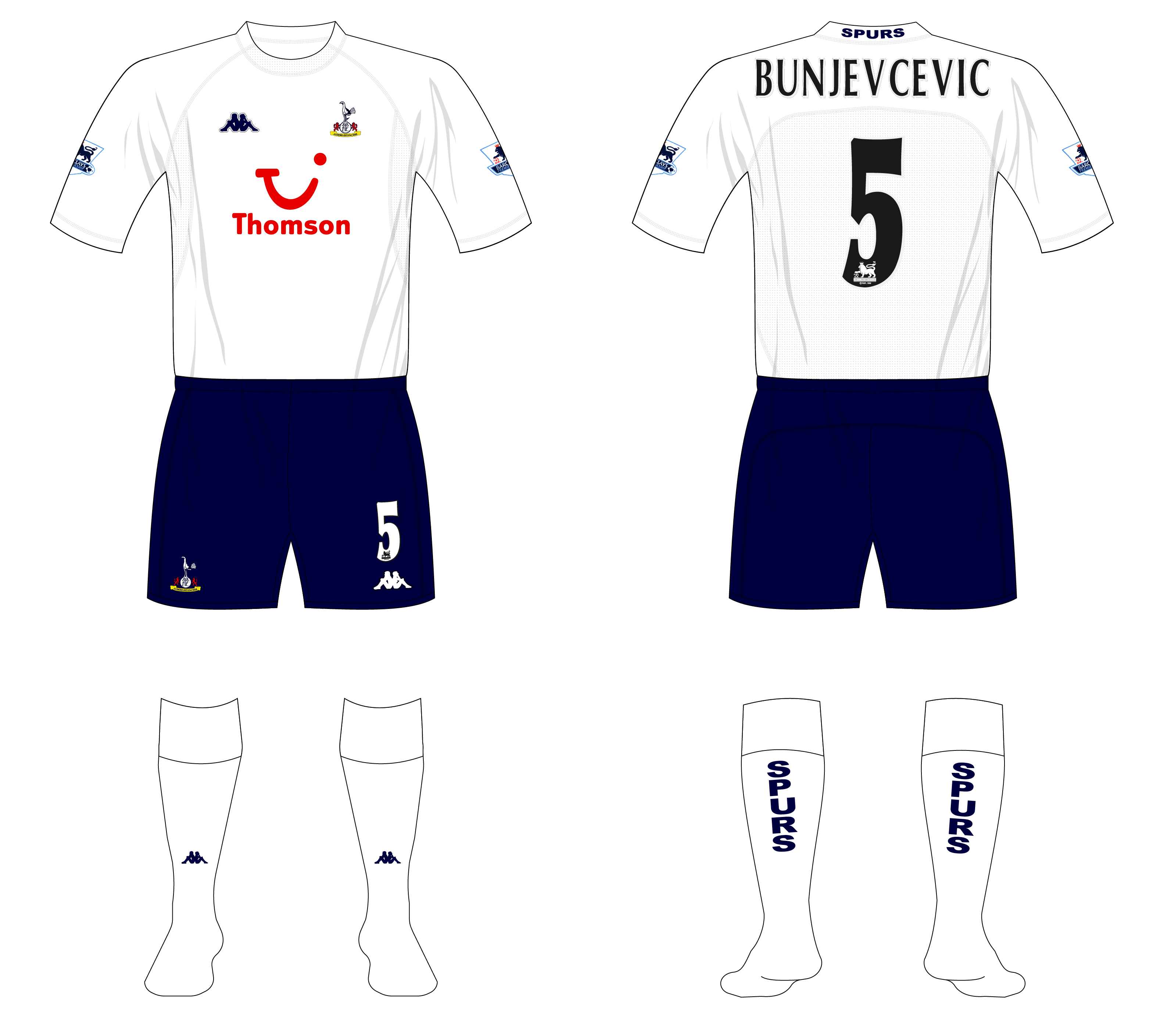 Tottenham-Hotspur-Spurs-2004-2005-Kappa-home – Museum of Jerseys