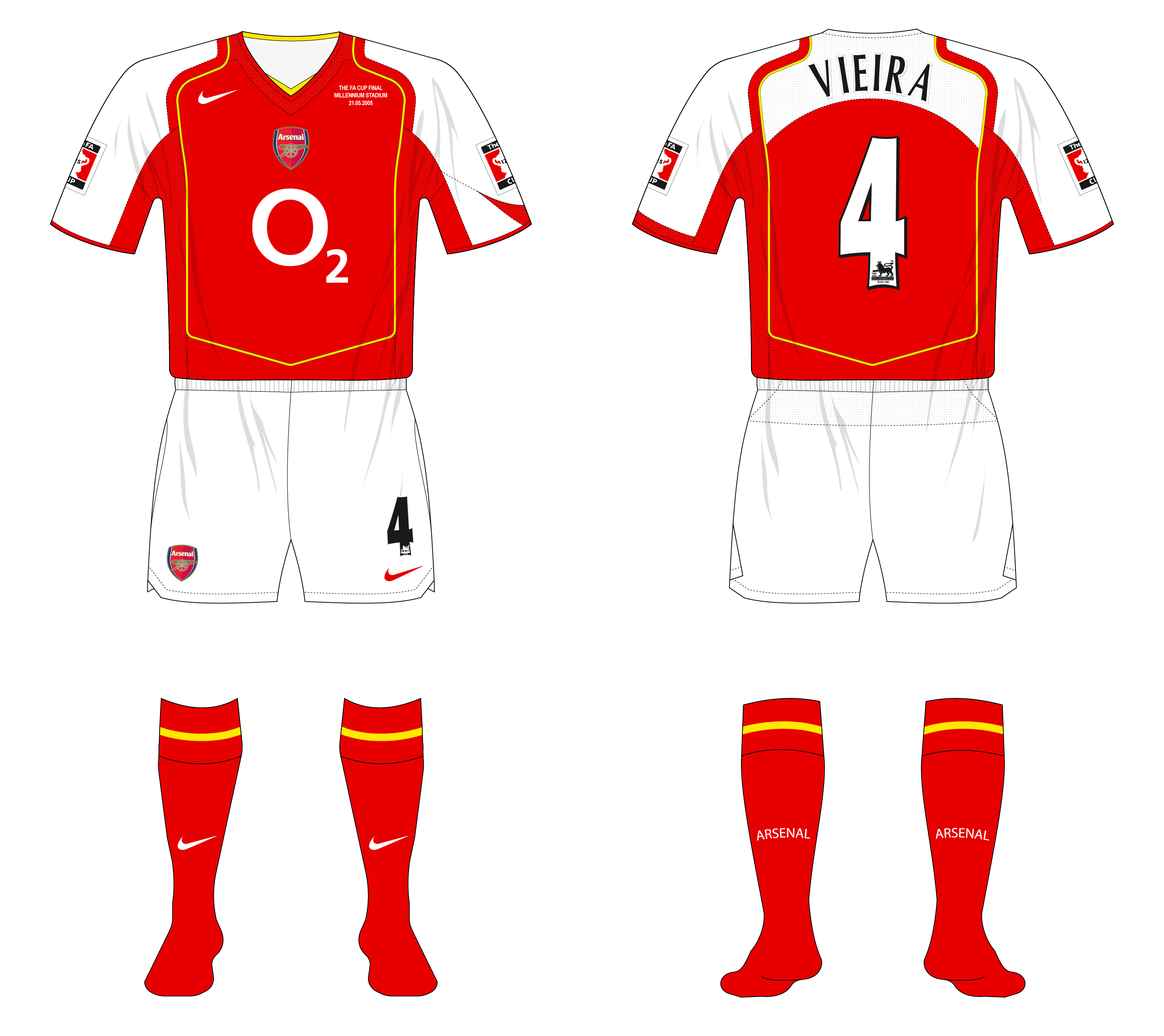 Arsenal-2004-2005-Nike-home-FA-Cup-final – Museum of Jerseys