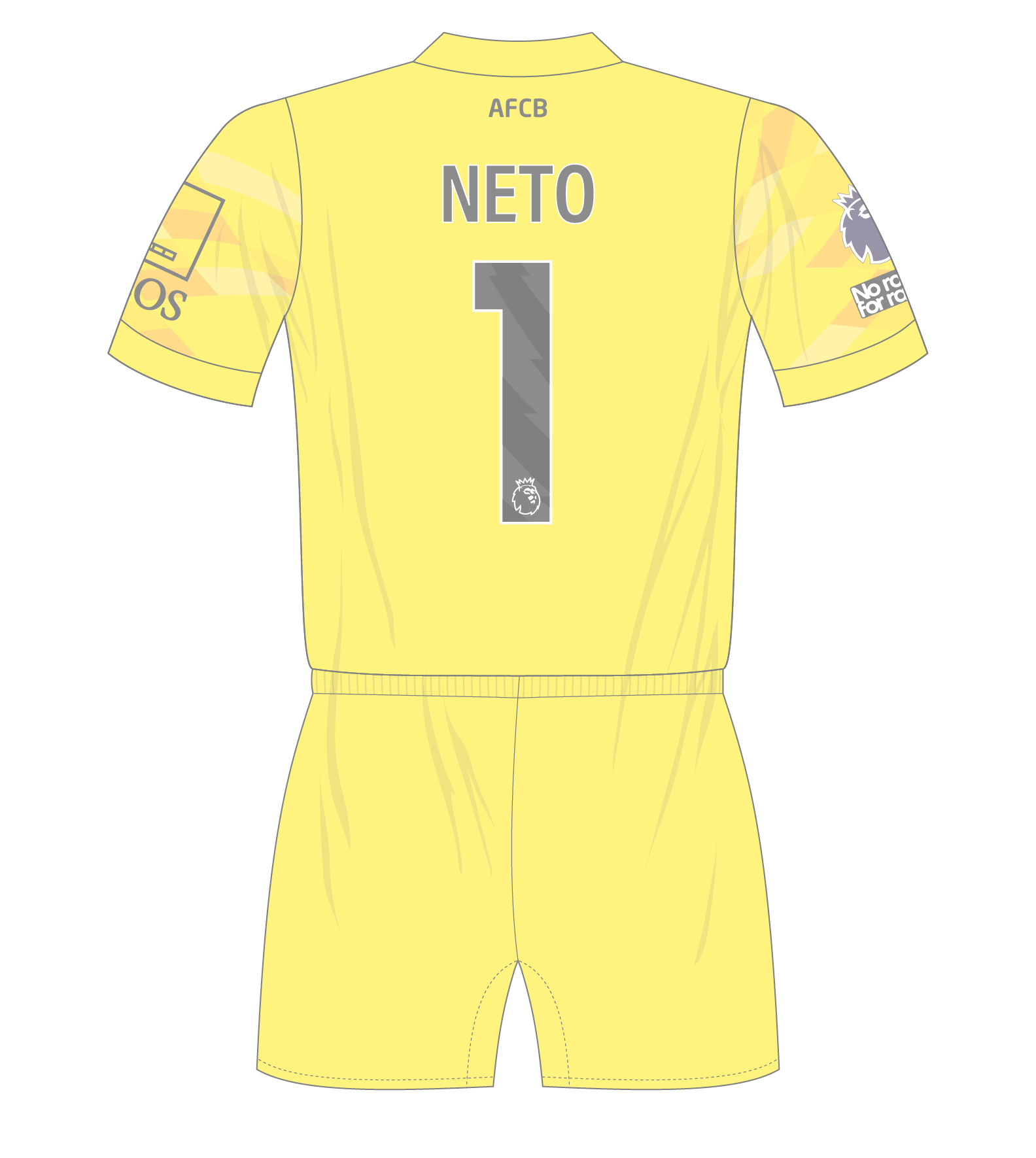 Bournemouth-2024-2025-home-number-1-Neto – Museum of Jerseys