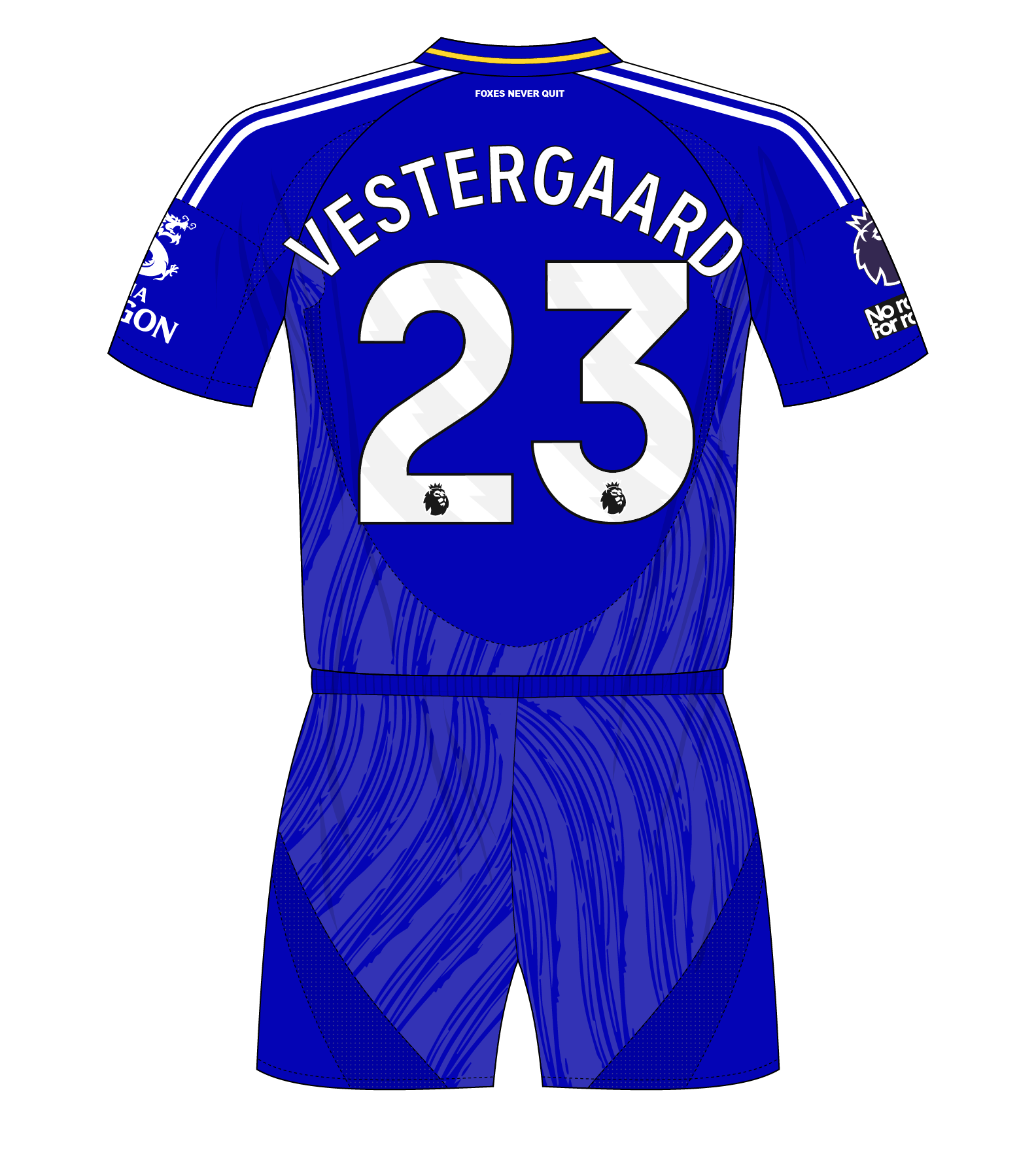 Leicester-City-2024-2025-home-number-23-Vestergaard – Museum of Jerseys