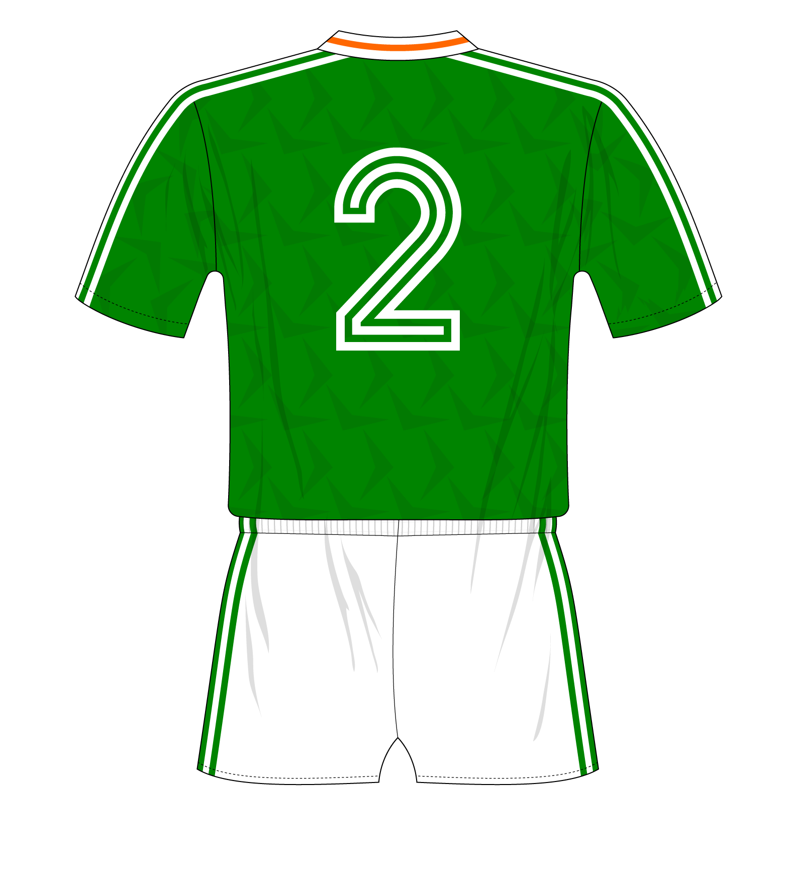 Republic-of-Ireland-1990-World-Cup-home-number-2-Morris – Museum of Jerseys
