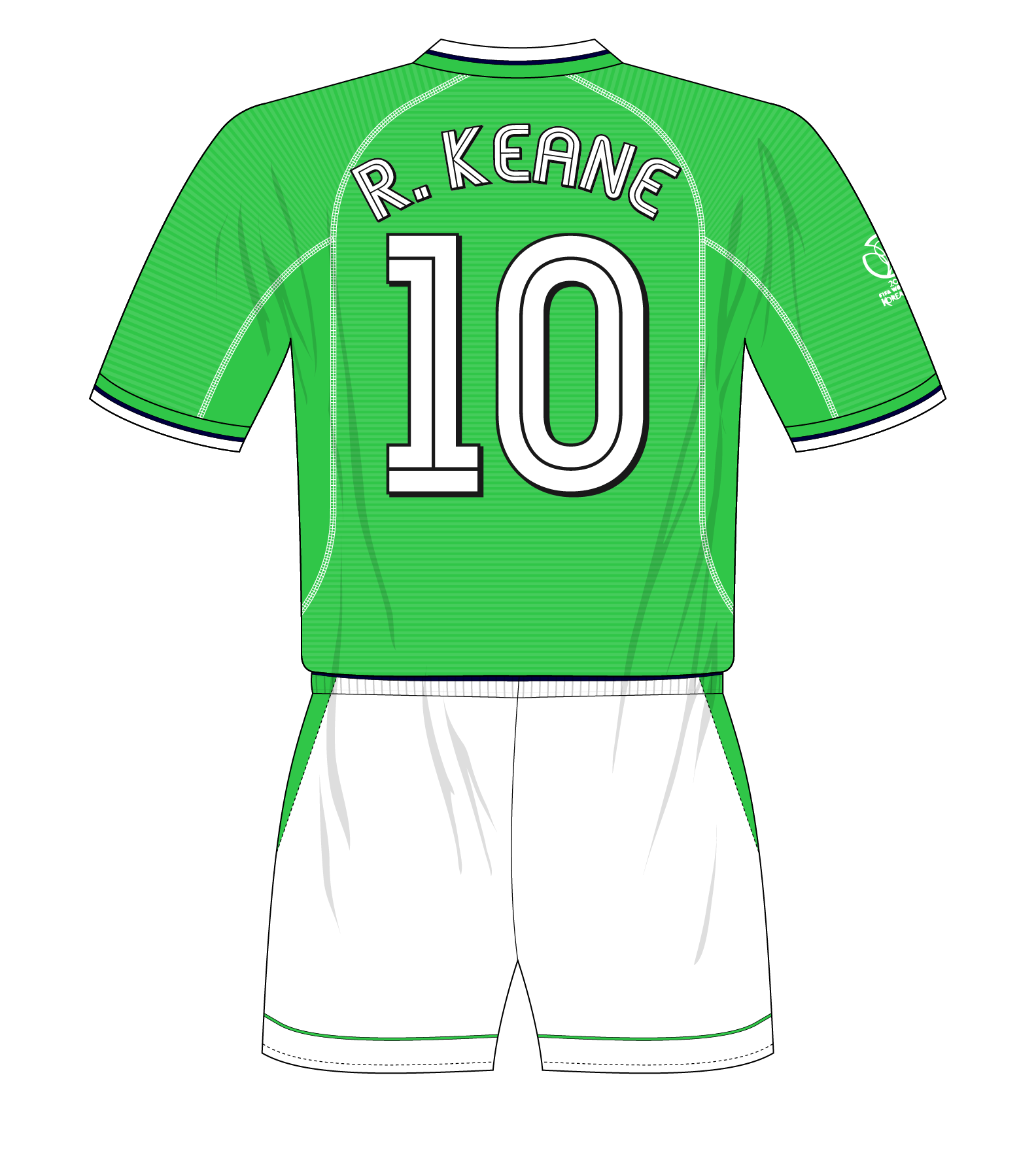 Republic-of-Ireland-2002-World-Cup-home-number-10-Robbie-Keane – Museum ...