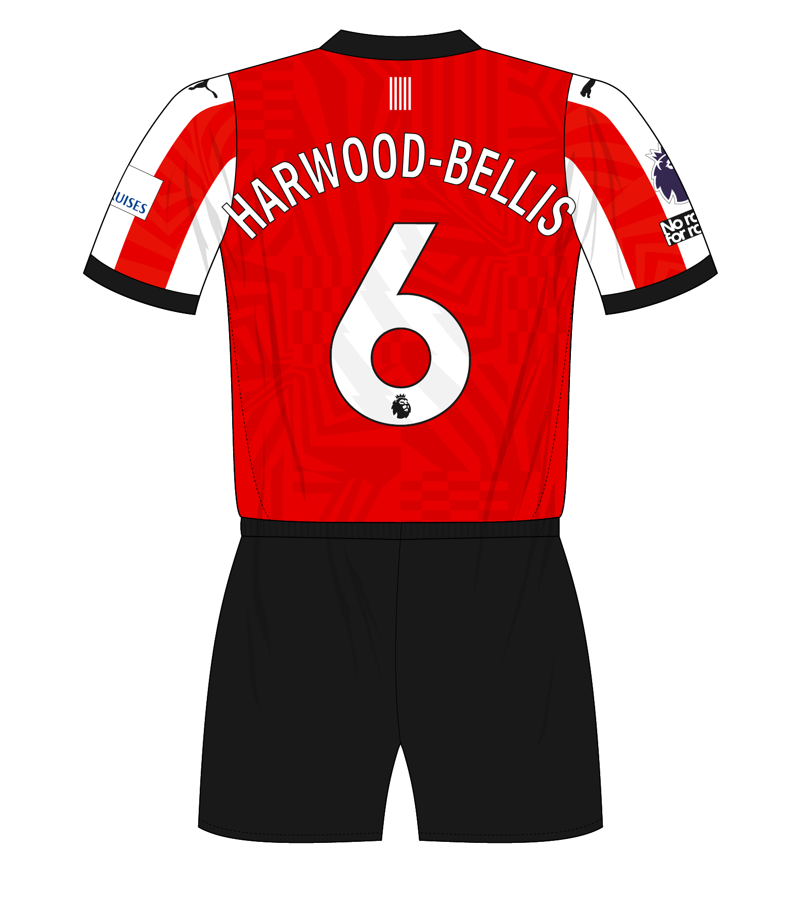 Southampton-2024-2025-home-number-6-Harwood-Bellis – Museum of Jerseys