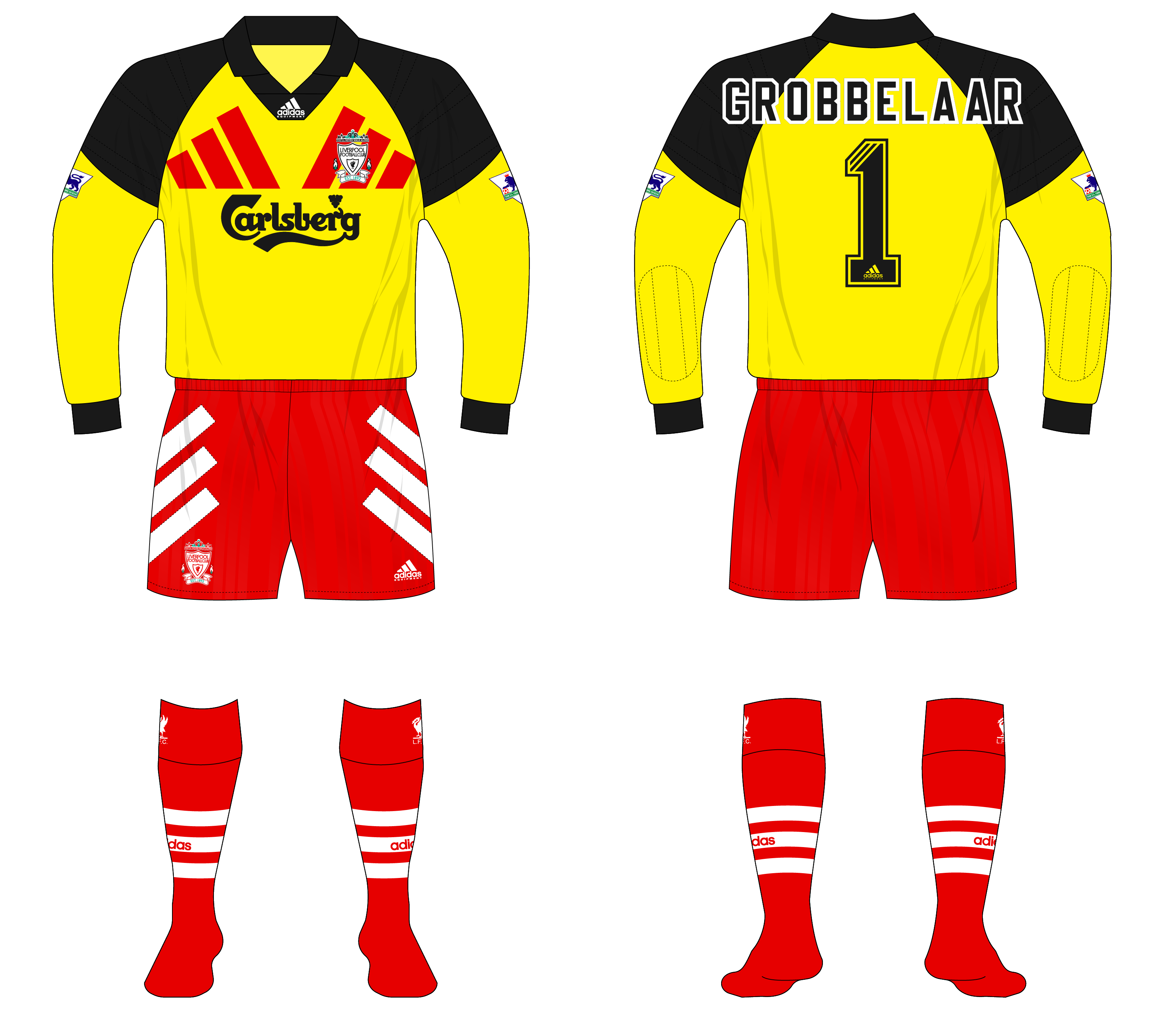 Liverpool-1993-1994-adidas-goalkeeper-yellow-old – Museum of Jerseys