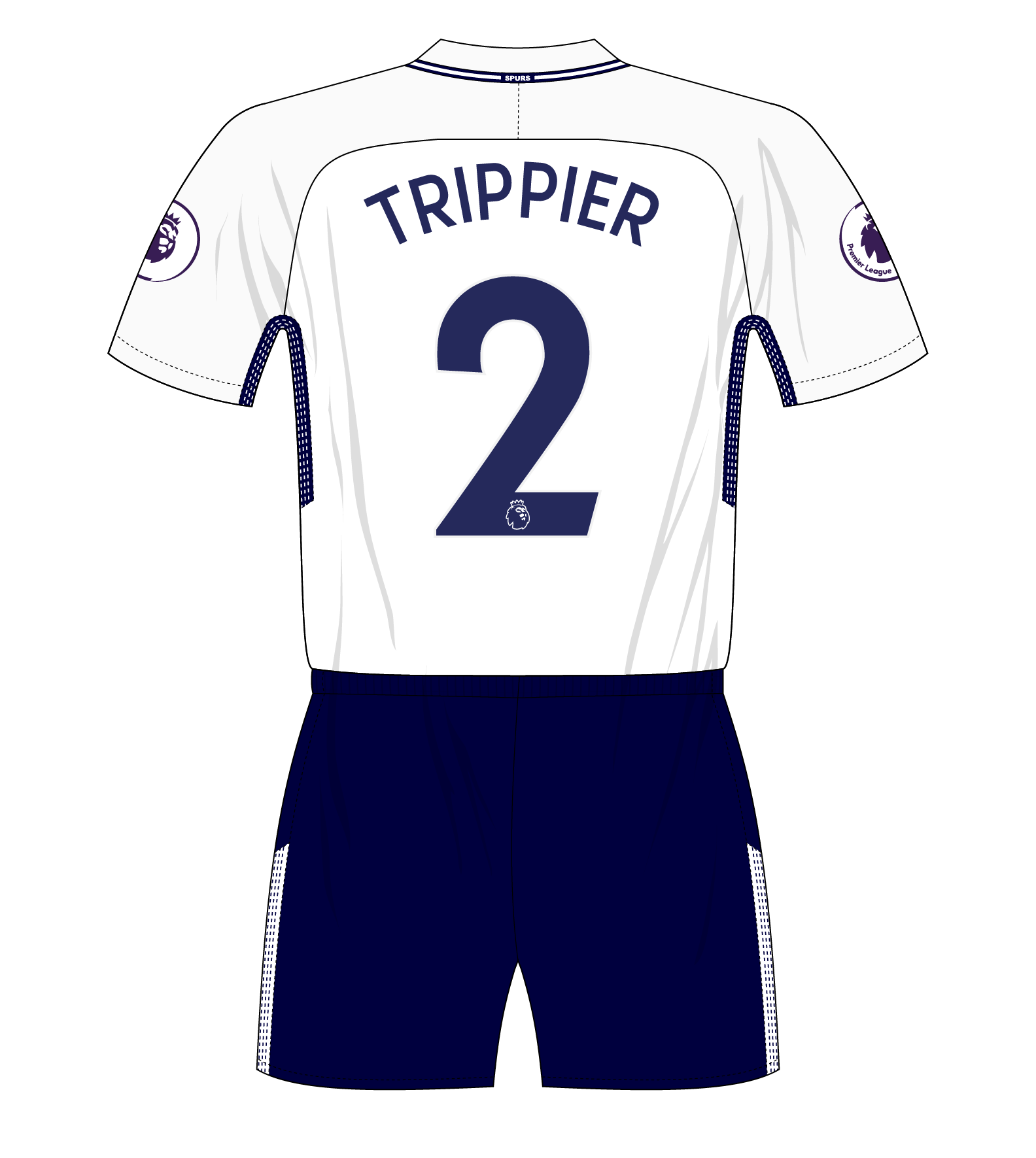 Tottenham-Hotspur-Spurs-2017-2018-home-number-2-Trippier – Museum of ...
