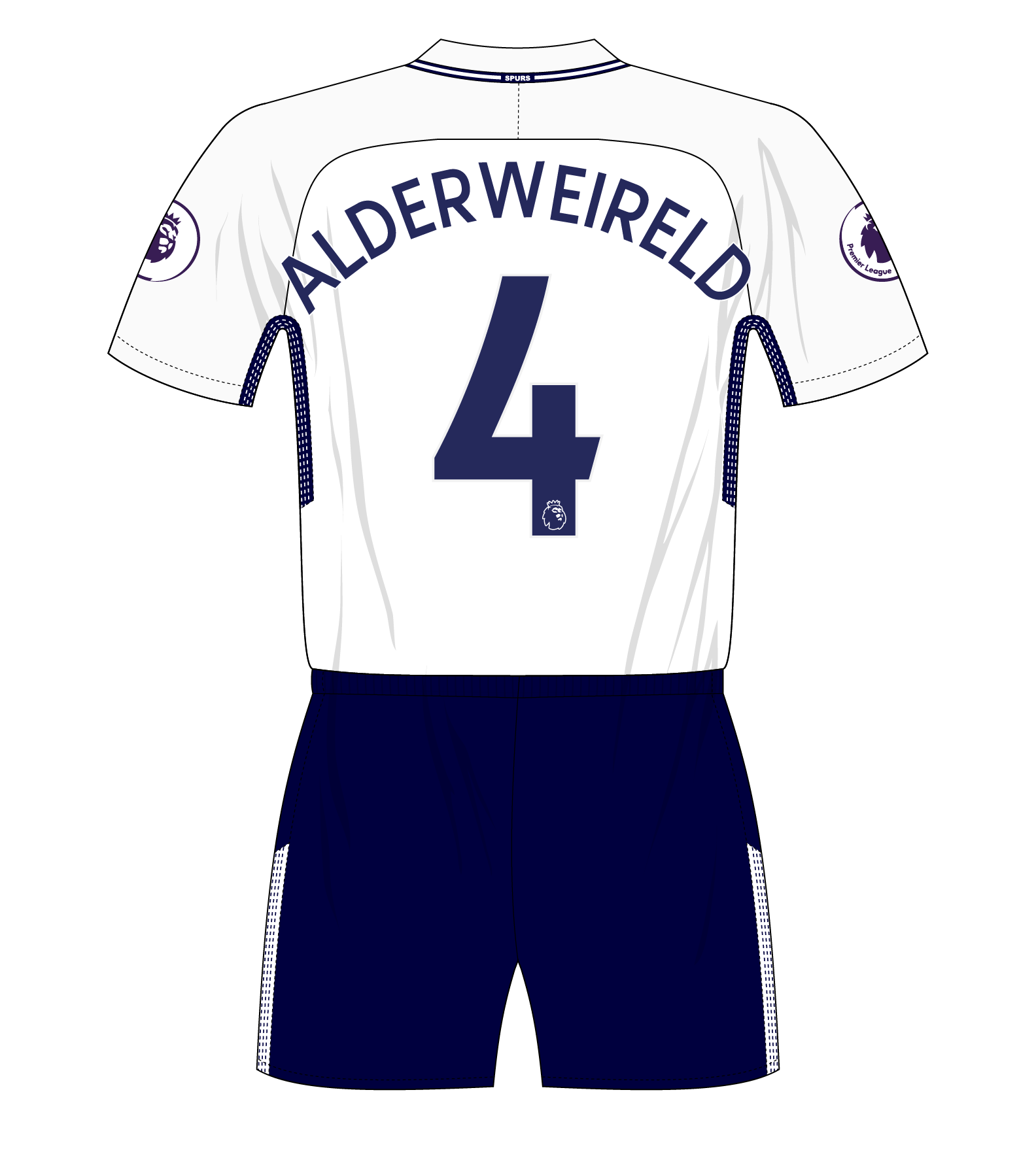 Tottenham-Hotspur-Spurs-2017-2018-home-number-4-Alderweireld – Museum ...