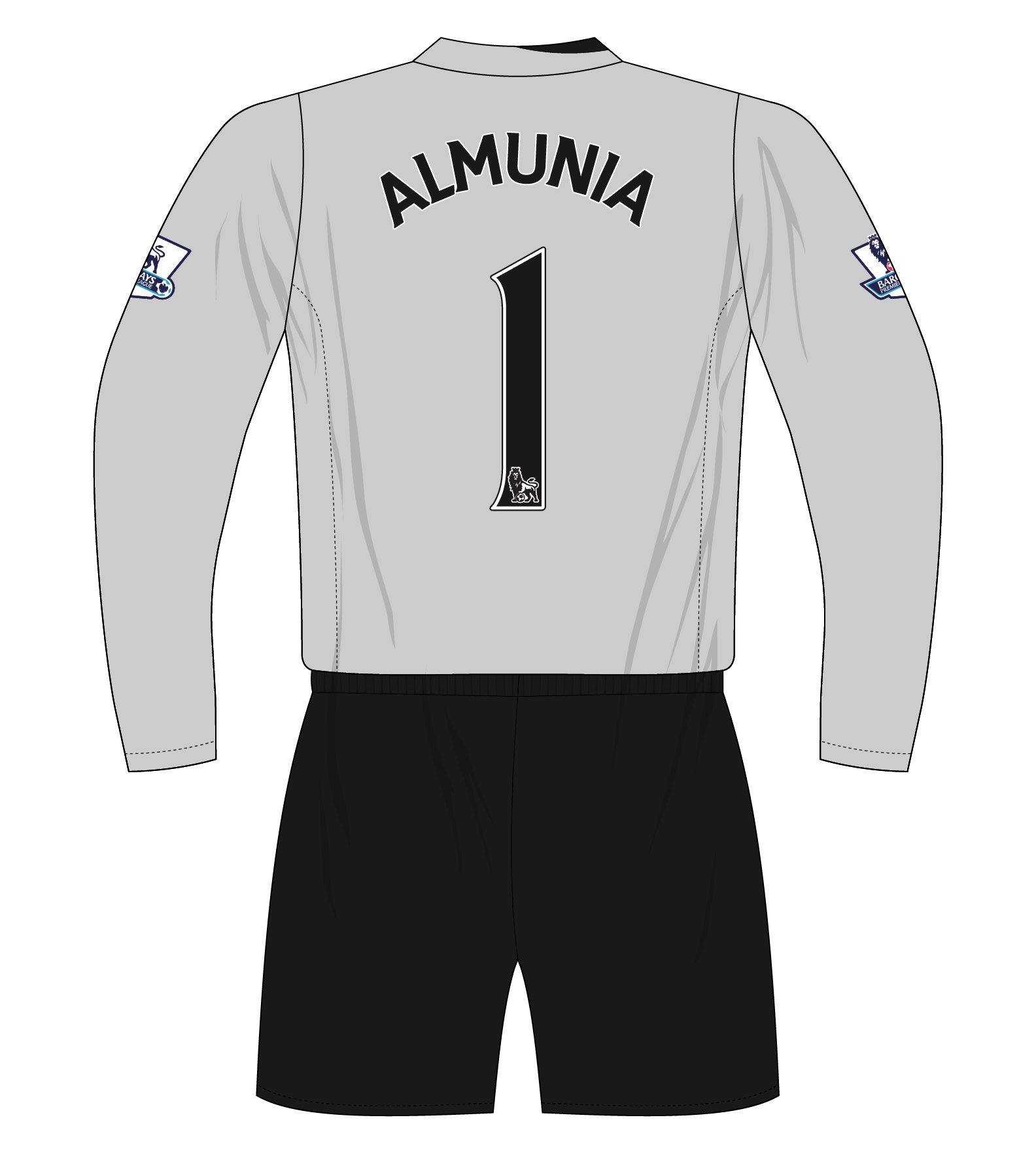 Arsenal-2008-2009-home-number-1-Almunia – Museum of Jerseys
