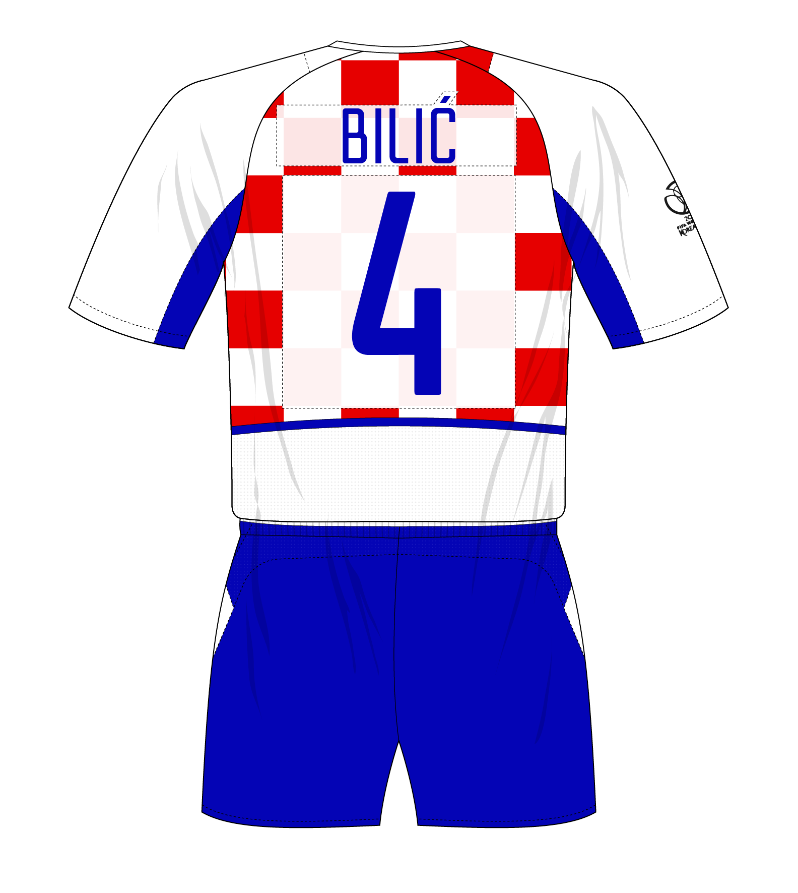 Croatia-2002-home-number-4-Bilic – Museum of Jerseys