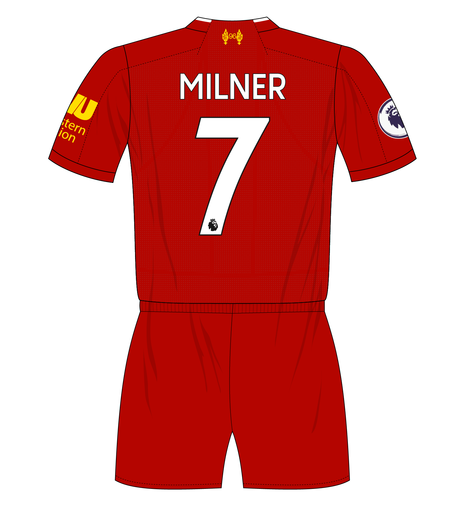Liverpool-2019-2020-home-number-7-Milner – Museum of Jerseys