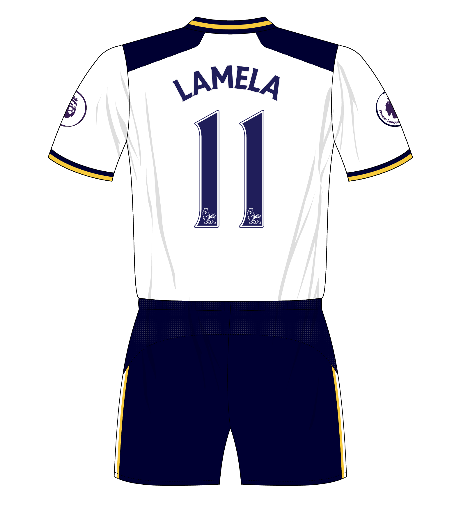 Tottenham-Hotspur-Spurs-2016-2017-home-number-11-Lamela – Museum of Jerseys