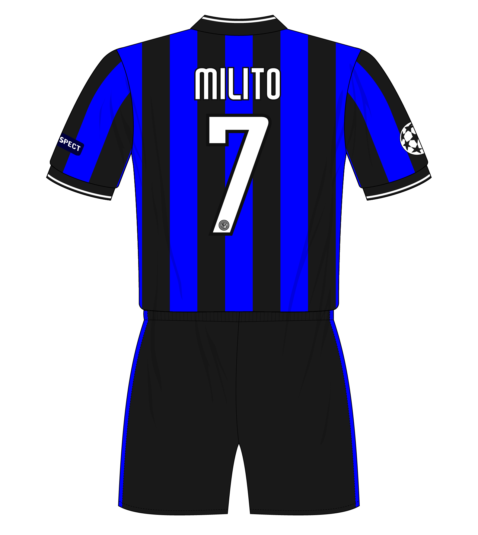 Inter-Milan-2009-2010-Champions-League-final-number-7-Milito – Museum ...