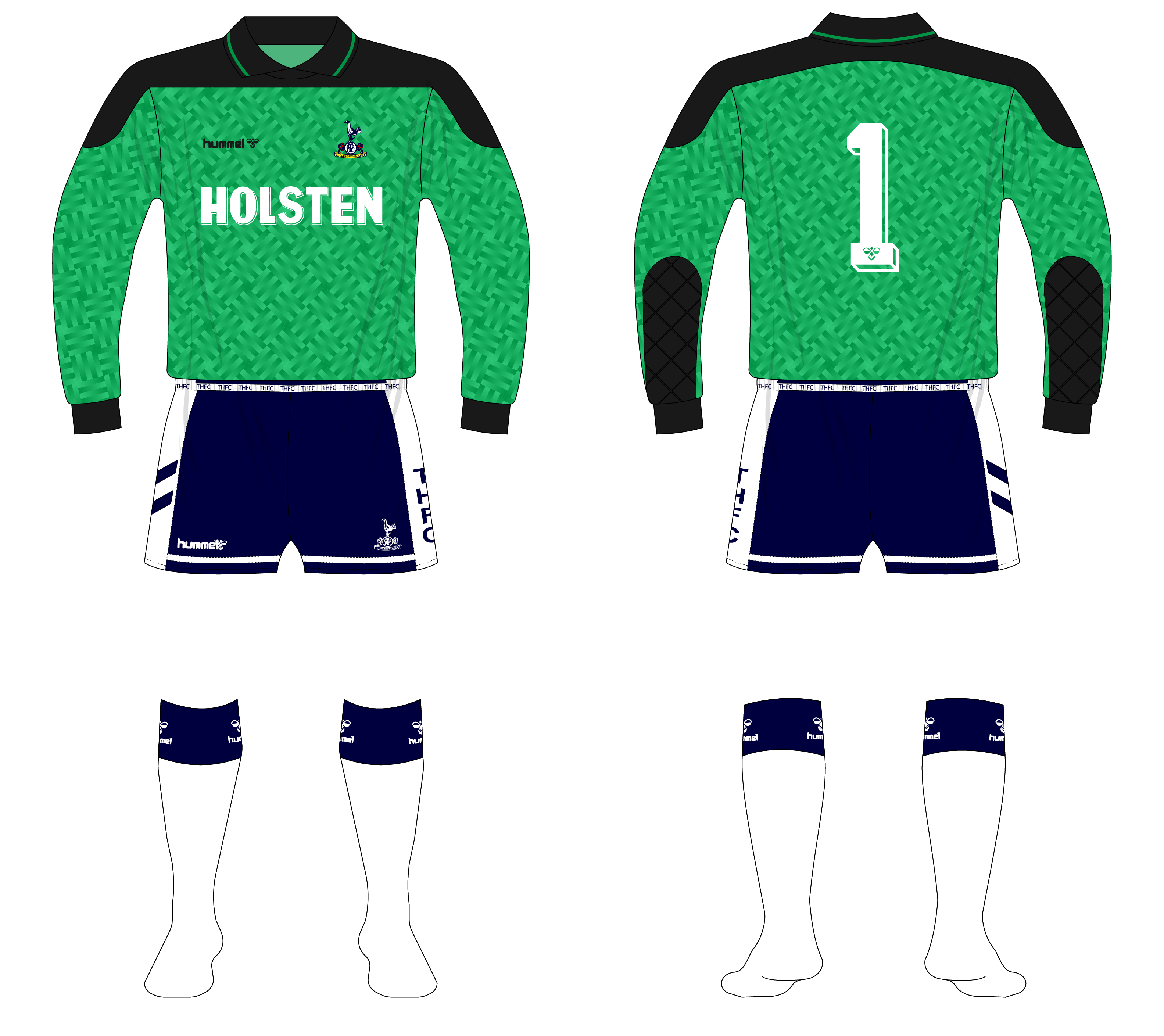 Tottenham-Hotspur-Spurs-1990-1991-Hummel-goalkeeper-green – Museum of ...