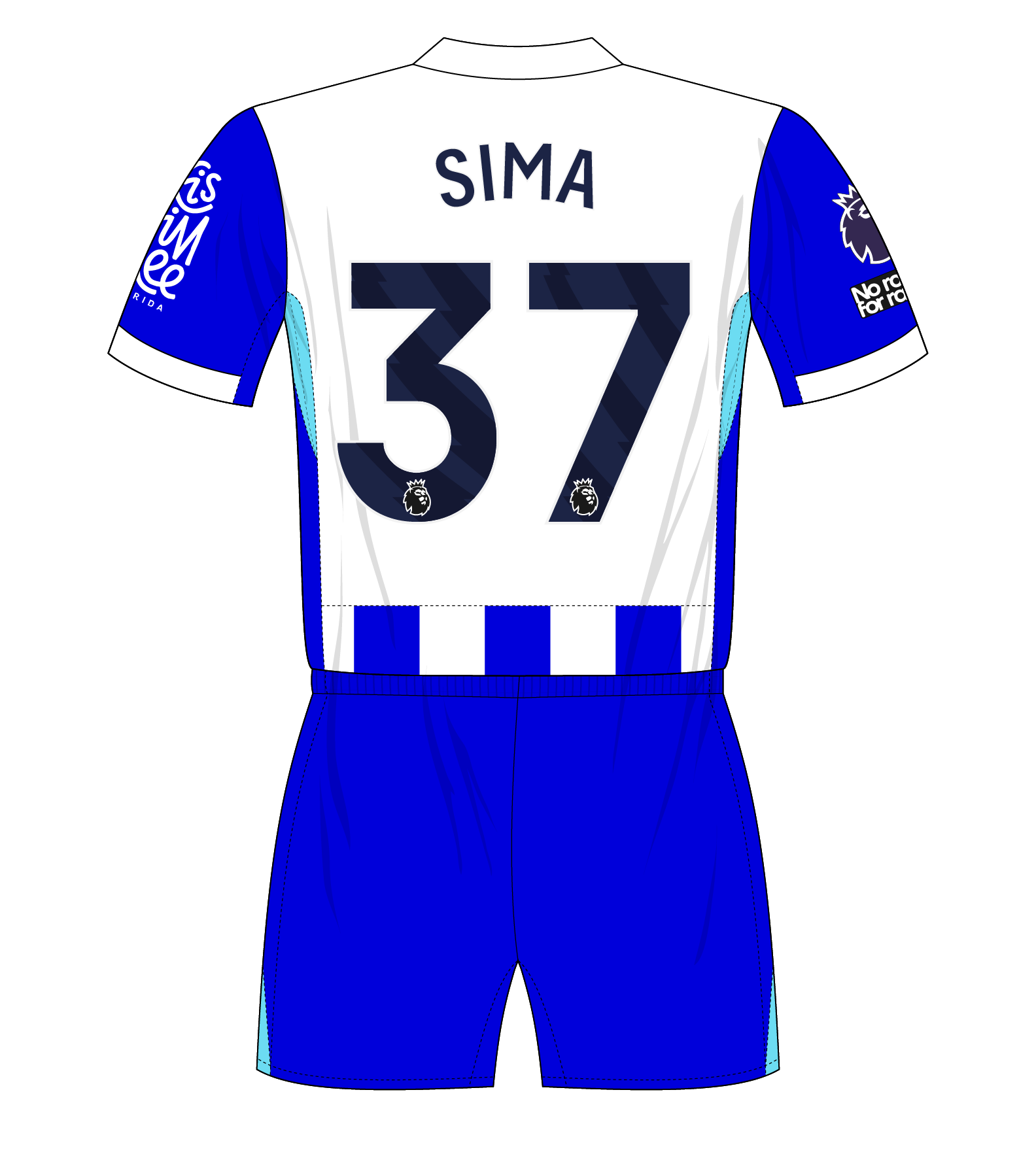 Brighton-Hove-Albion-2025-2026-home-number-37-Sima – Museum of Jerseys