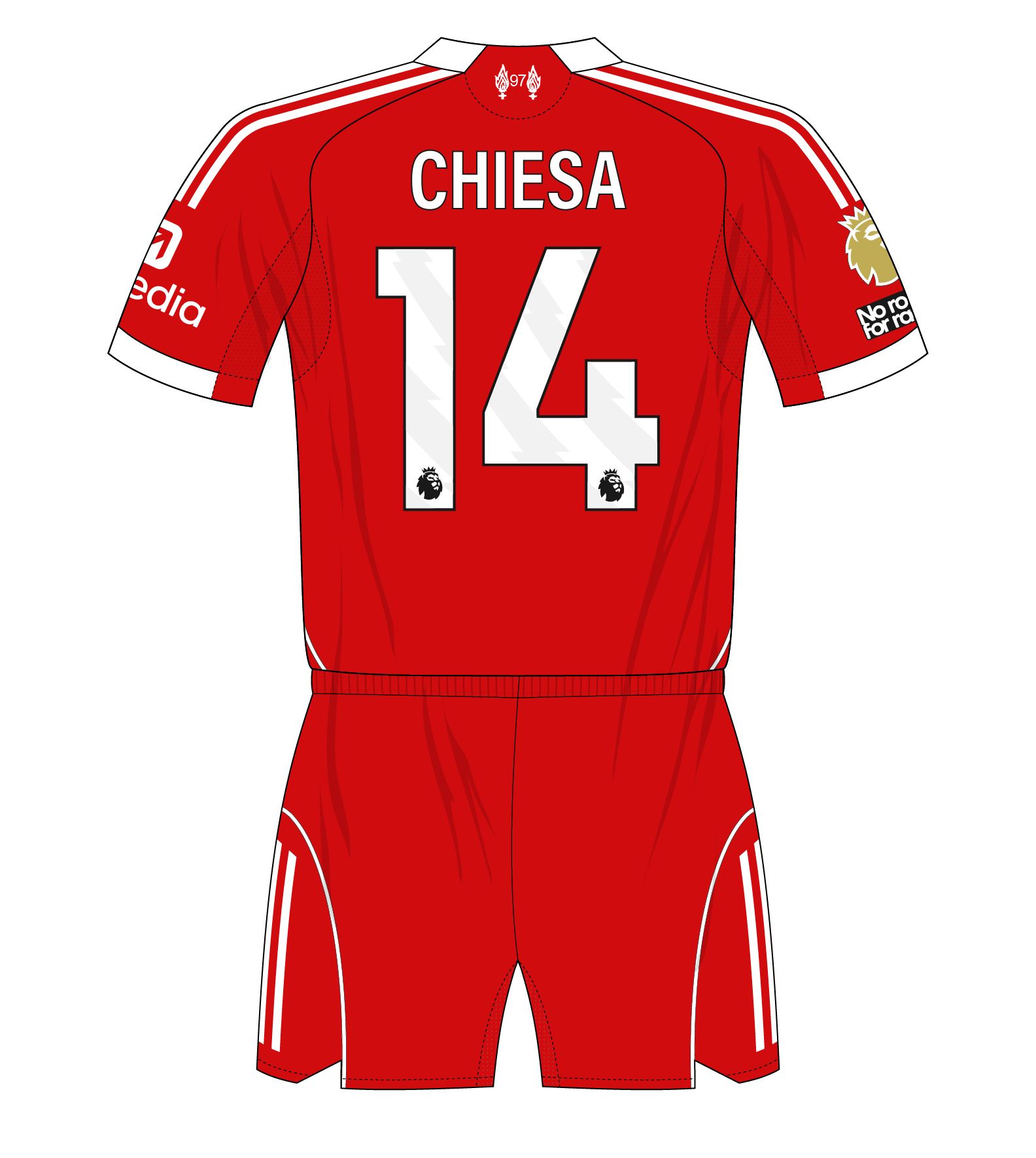 Liverpool-2025-2026-adidas-home-number-14-Chiesa – Museum of Jerseys