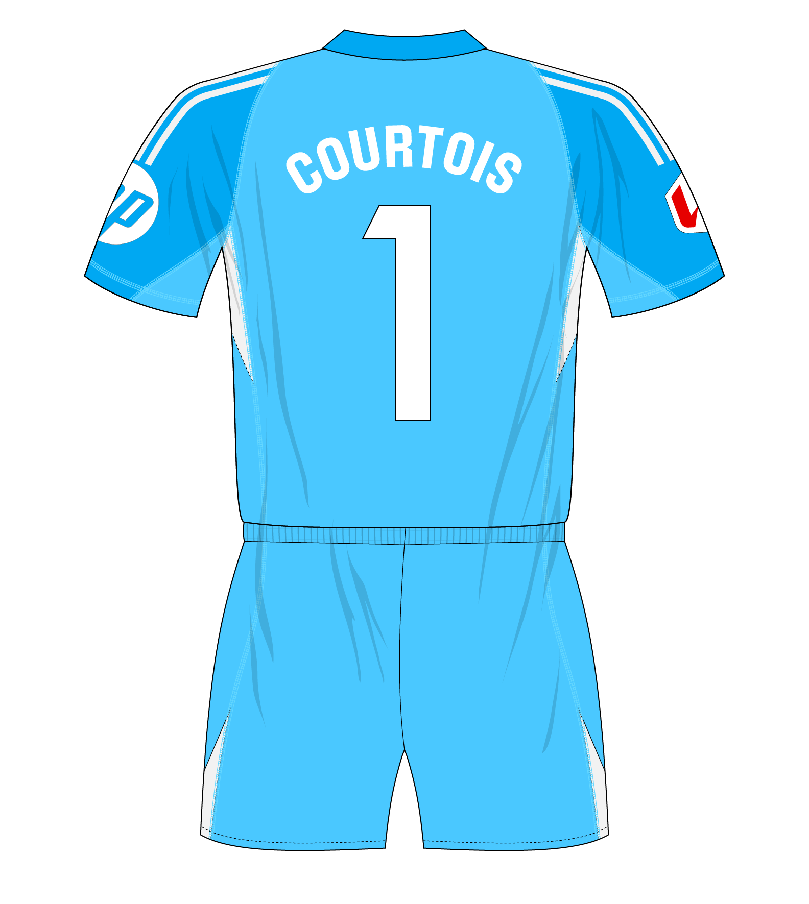 Real-Madrid-2025-2026-home-number-1-Courtois_Number – Museum of Jerseys