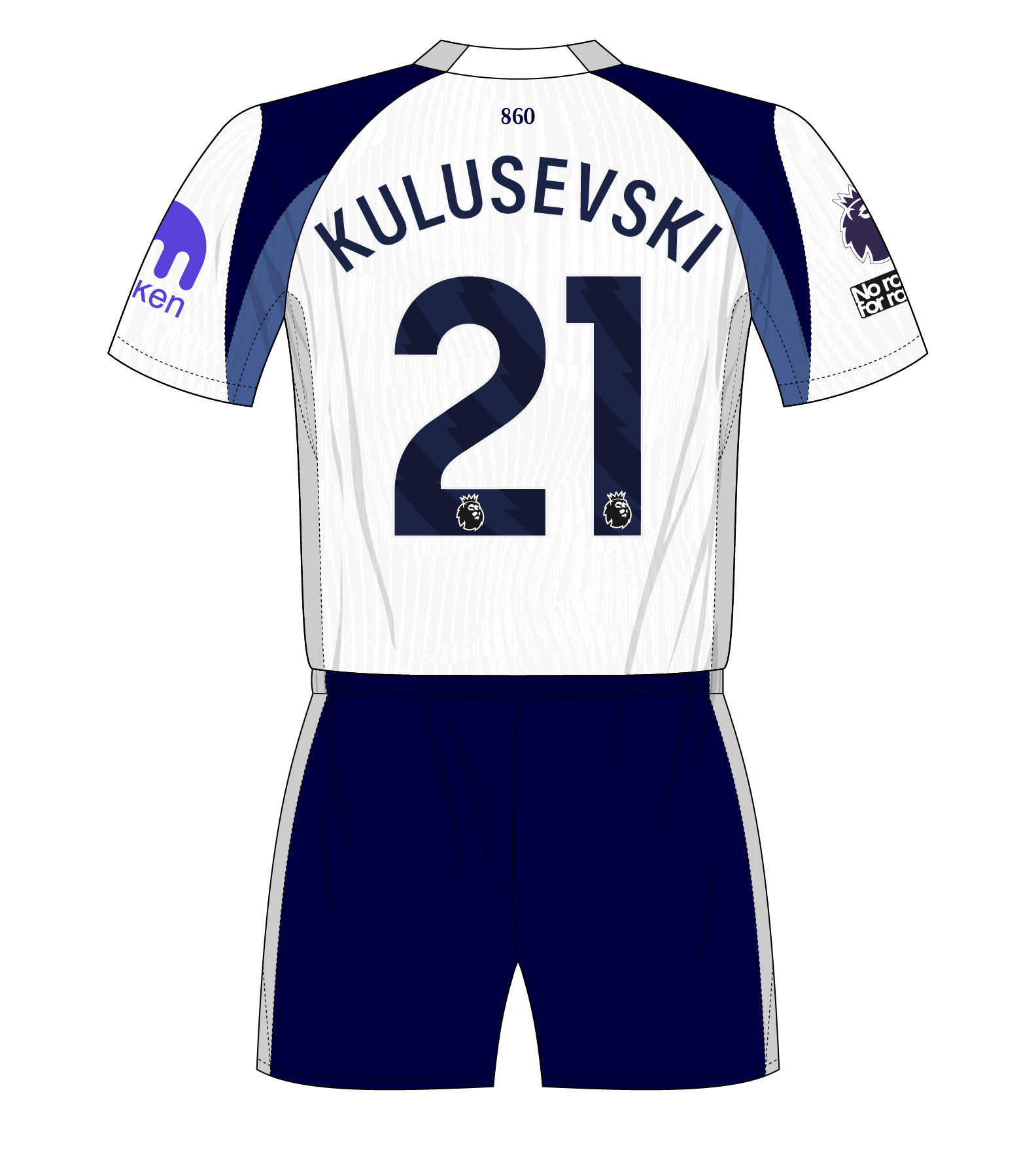 Tottenham-Hotspur-Spurs-2025-2026-home-number-21-Kulusevski – Museum of ...