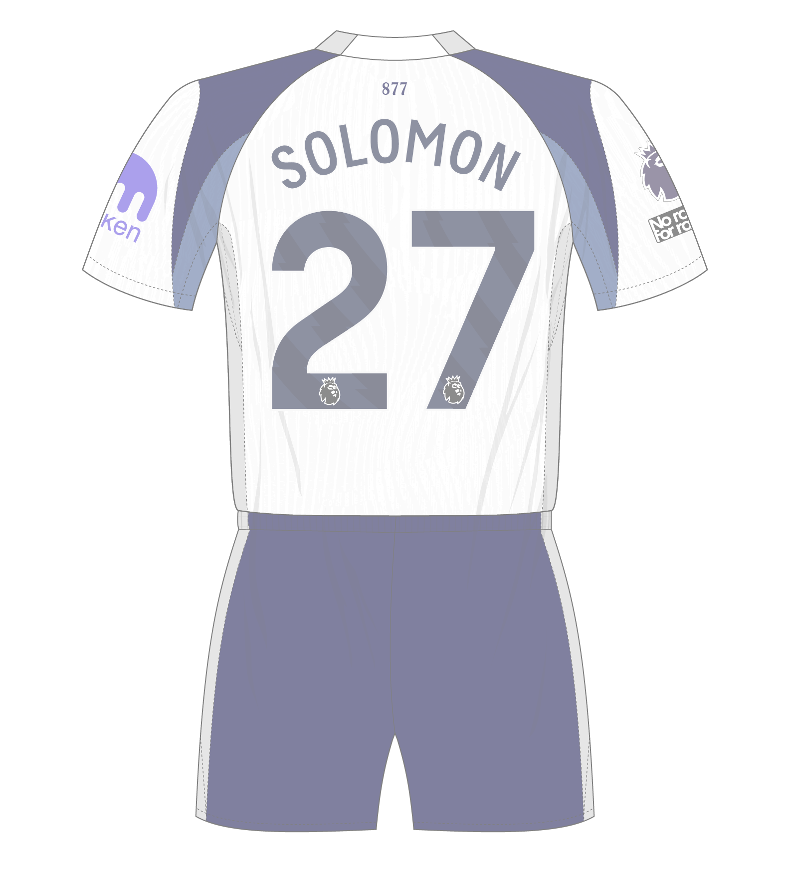 Tottenham-Hotspur-Spurs-2025-2026-home-number-27-Solomon – Museum of ...