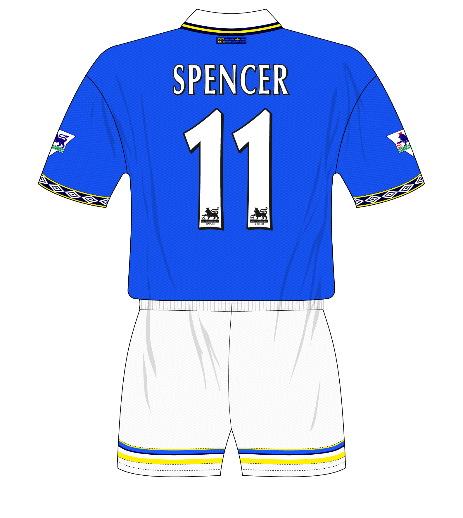 Everton-1997-1998-home-number-11-Spencer – Museum of Jerseys