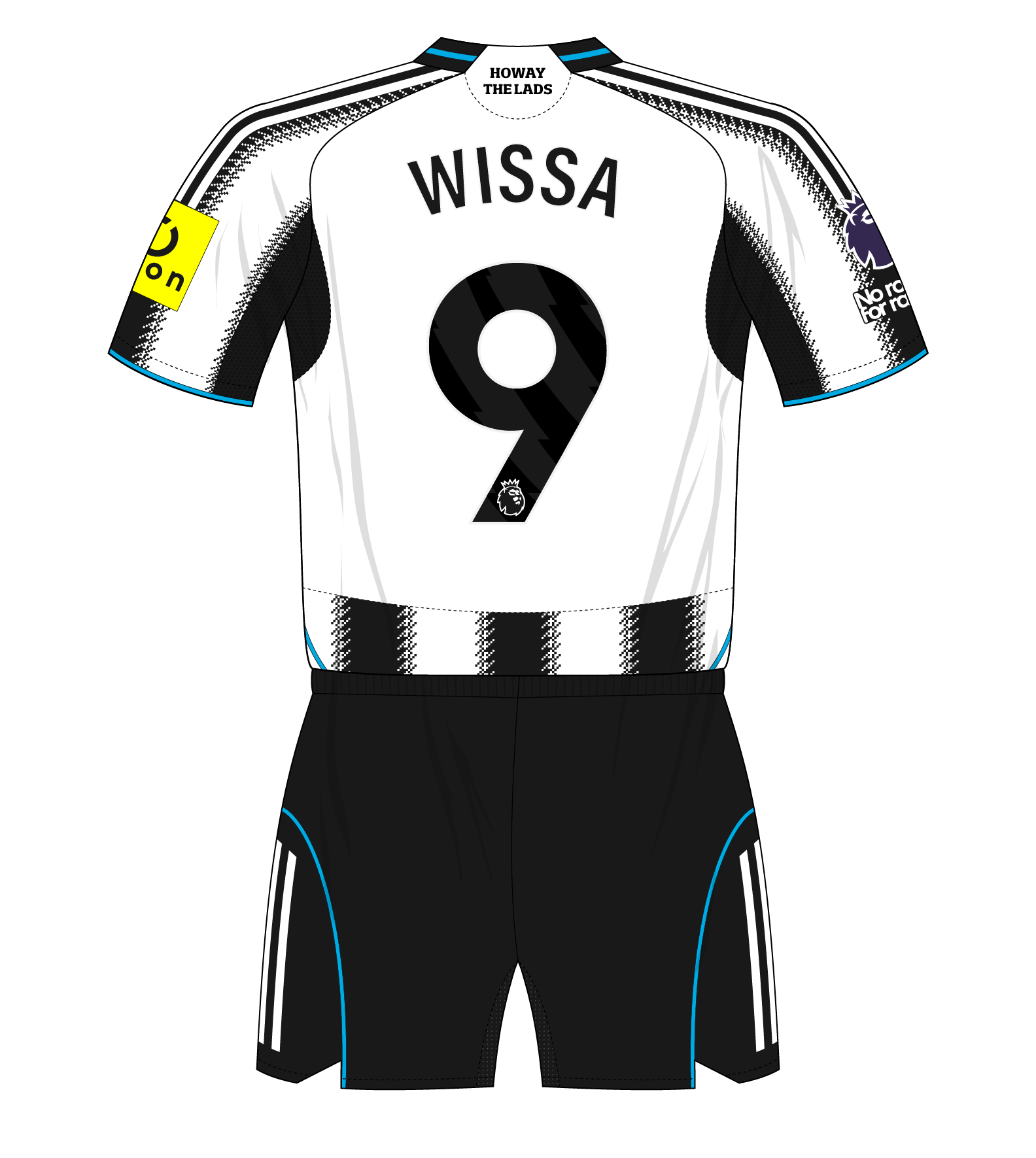 Newcastle-United-2025-2026-home-number-9-Wissa – Museum of Jerseys
