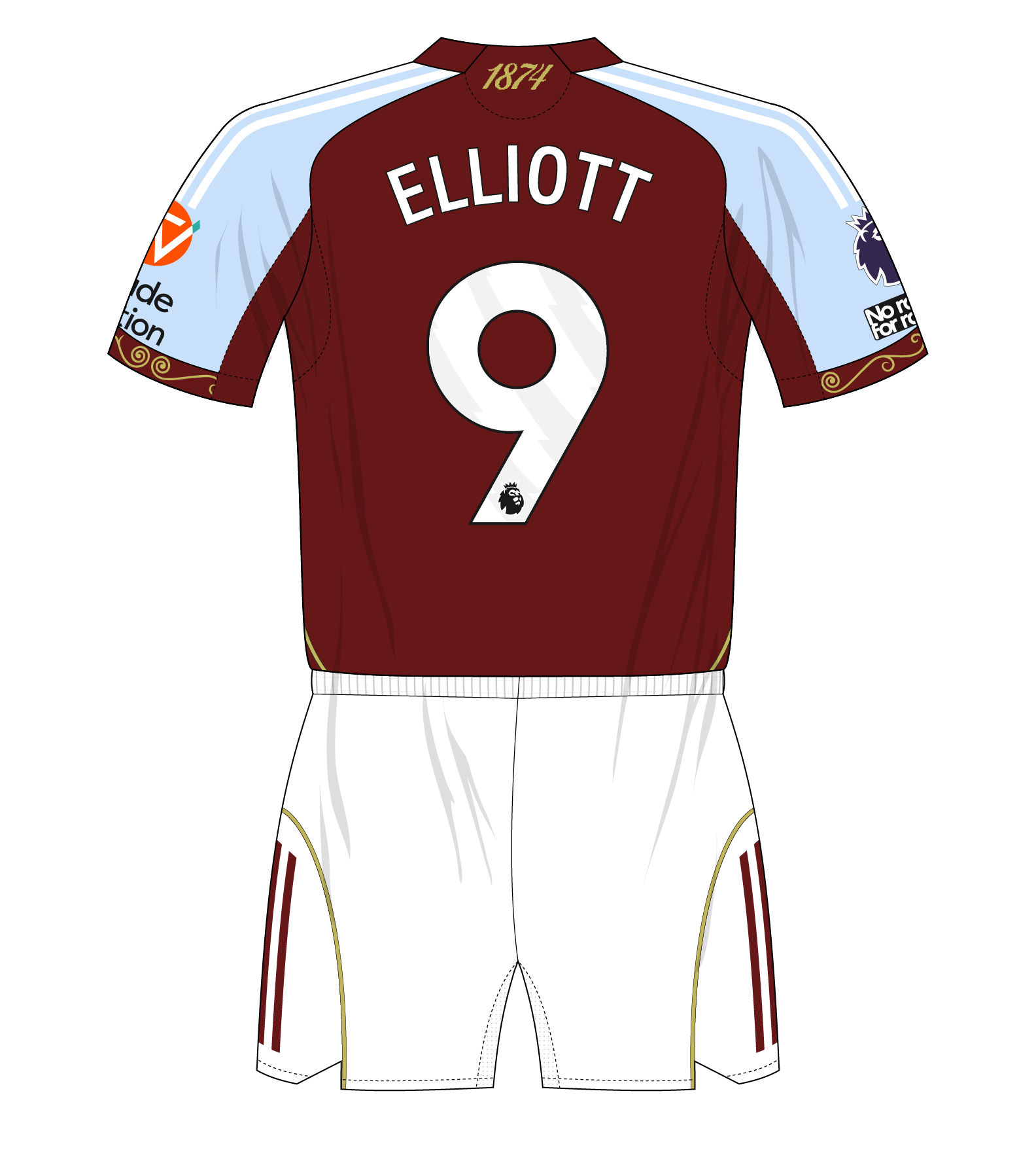 Aston-Villa-2025-2026-home-number-9-Elliott – Museum of Jerseys