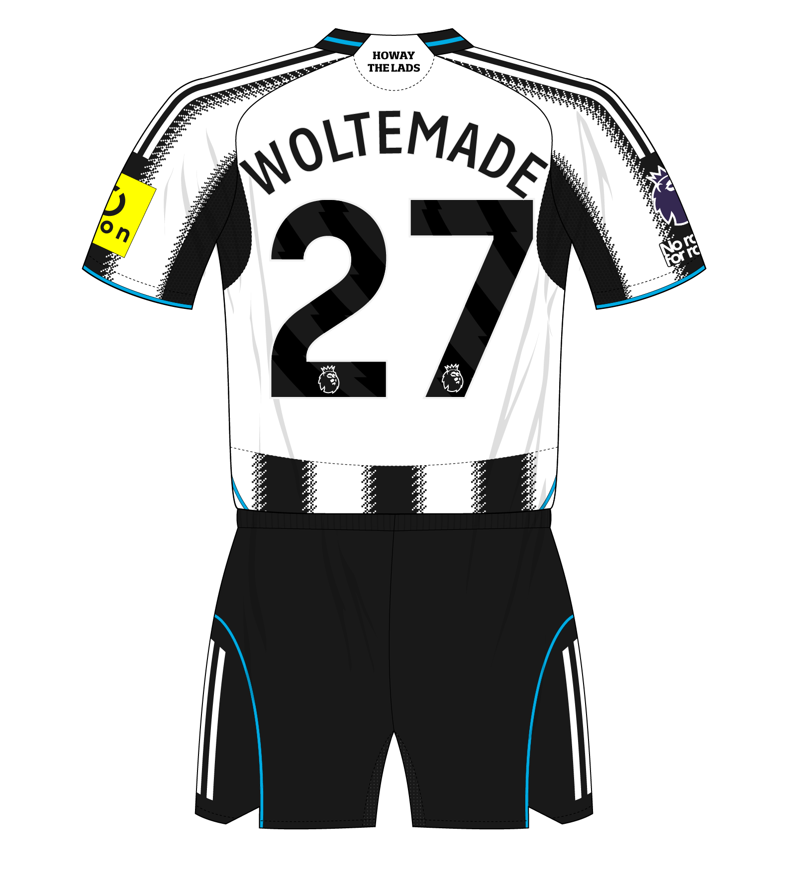 Newcastle-United-2025-2026-home-number-27-Woltemade – Museum of Jerseys