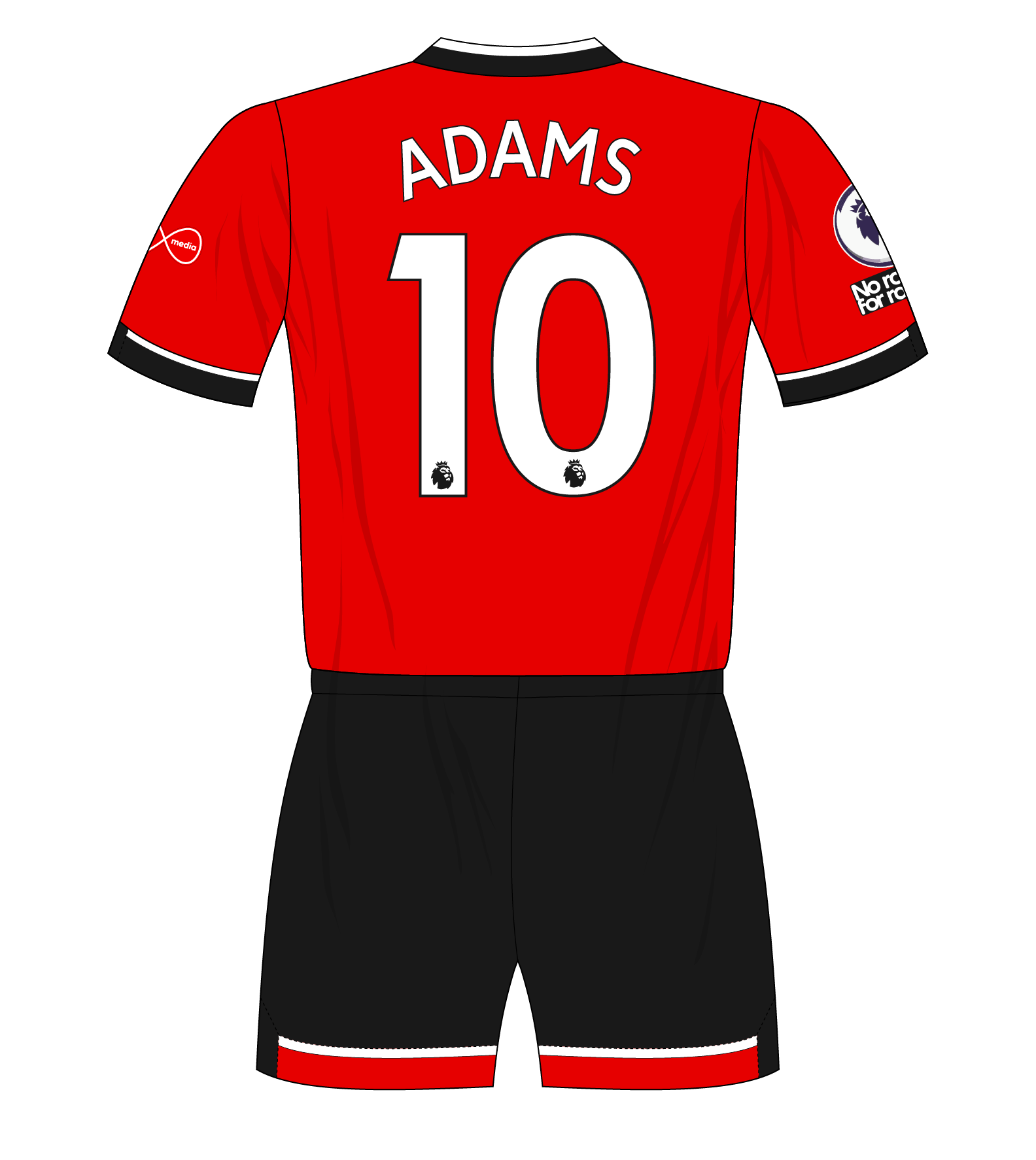 Southampton-2020-2021-home-number-10-Adams – Museum of Jerseys