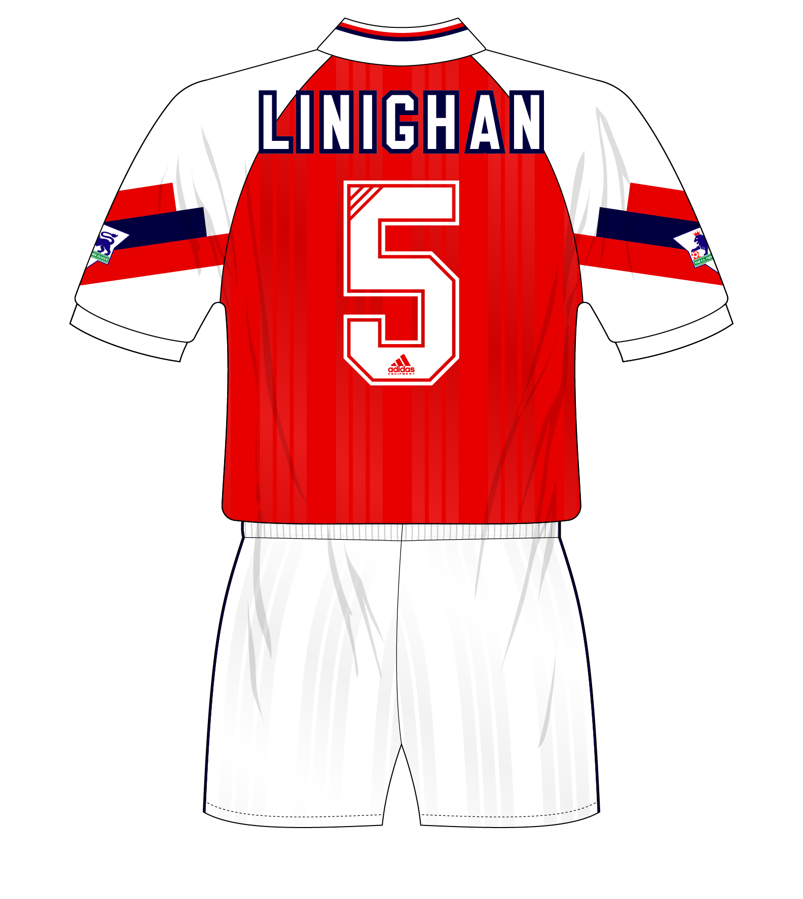 Arsenal-1993-1994-home-number-5-Linighan – Museum of Jerseys