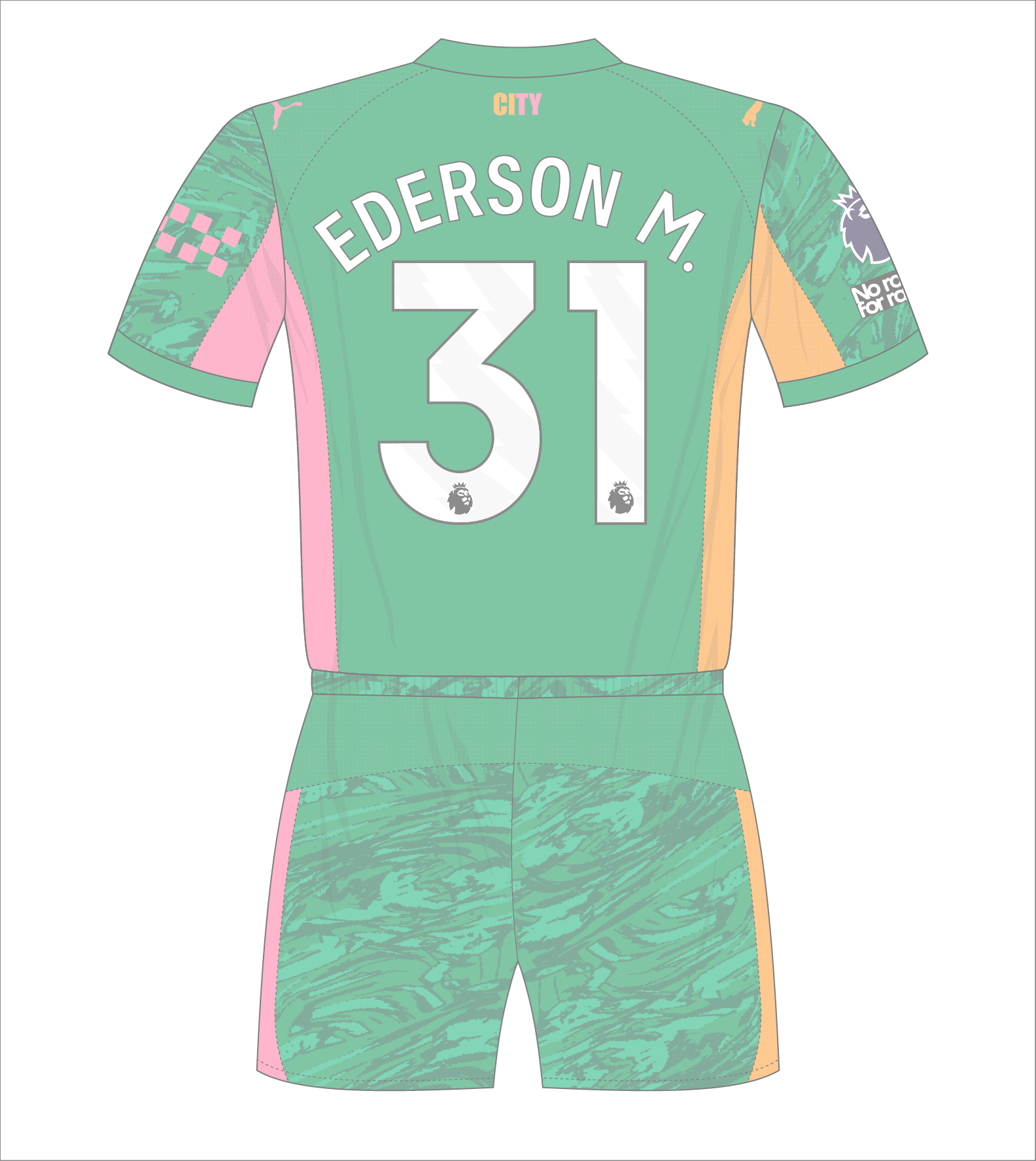 Manchester-City-2025-2026-home-number-31-Ederson – Museum of Jerseys