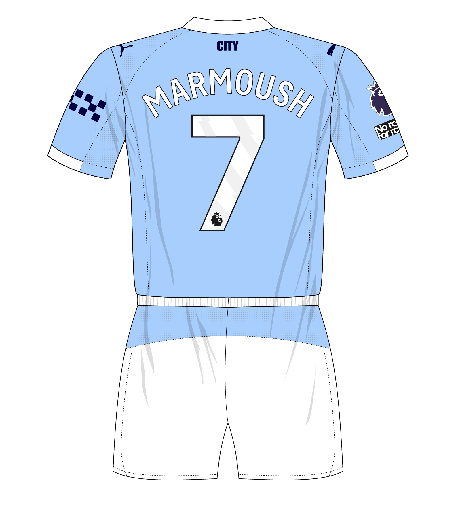 Manchester-City-2025-2026-home-number-7-Marmoush – Museum of Jerseys