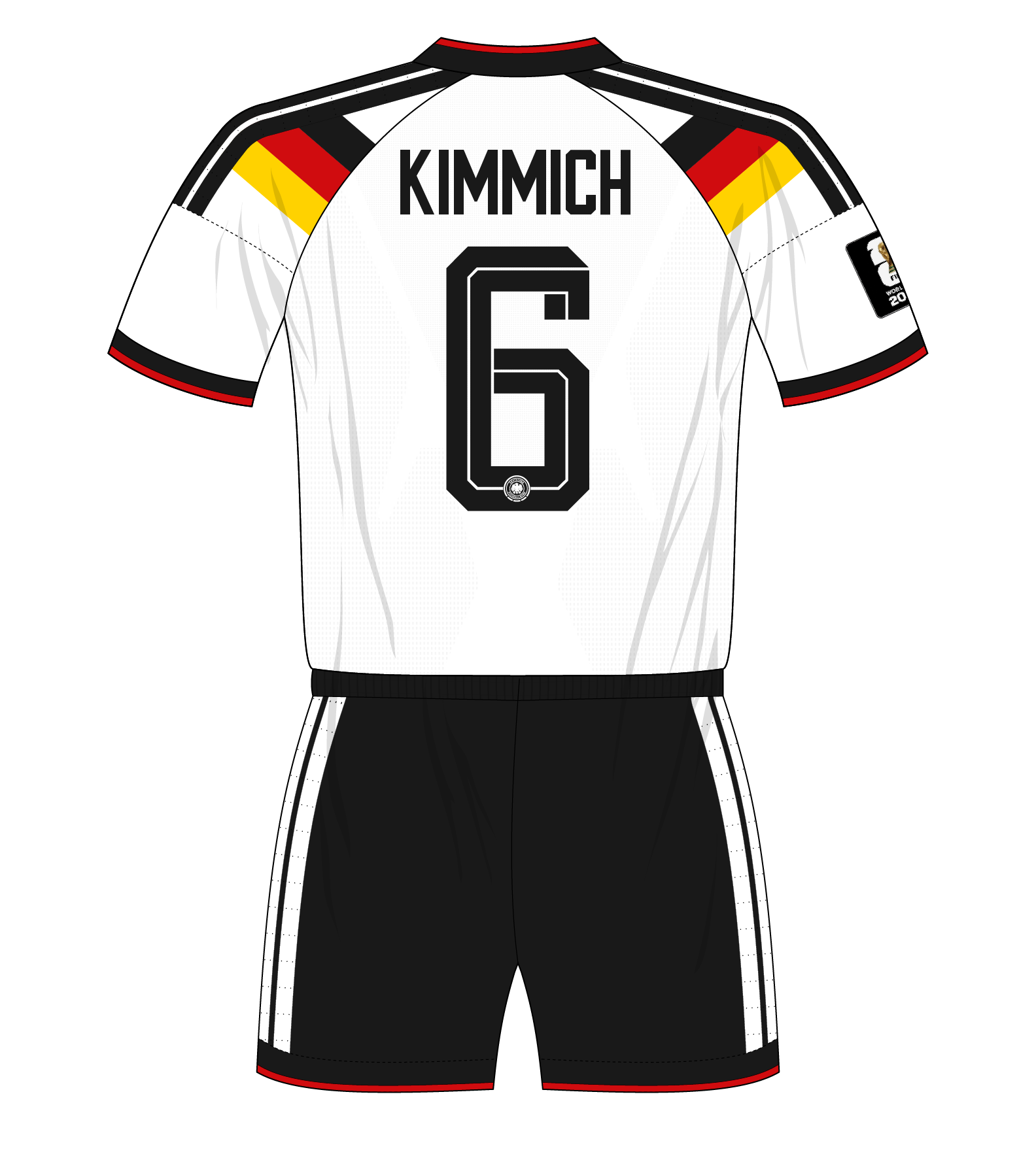 Germany-2026-World-Cup-home-number-6-Kimmich – Museum of Jerseys